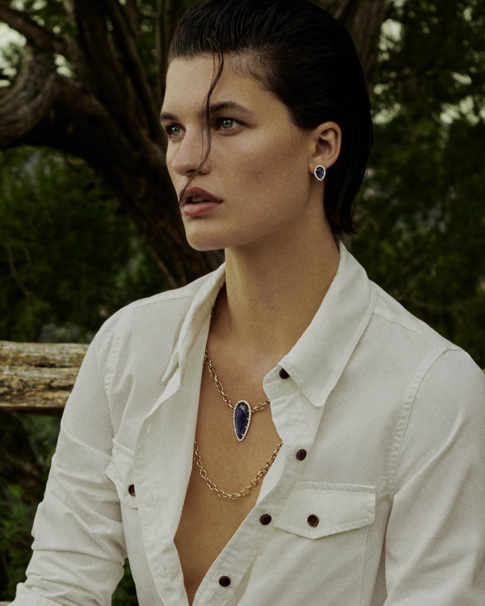 Jamie Turner 18K Gold Laurel Chain Necklace | Neiman Marcus