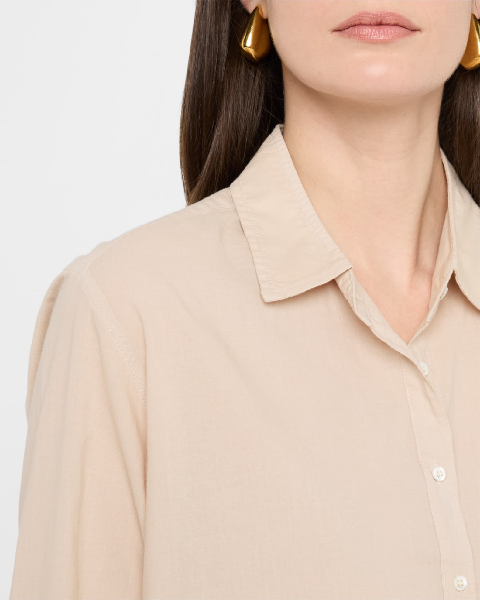 Xirena Beau Button-Down Cotton Shirt | Neiman Marcus