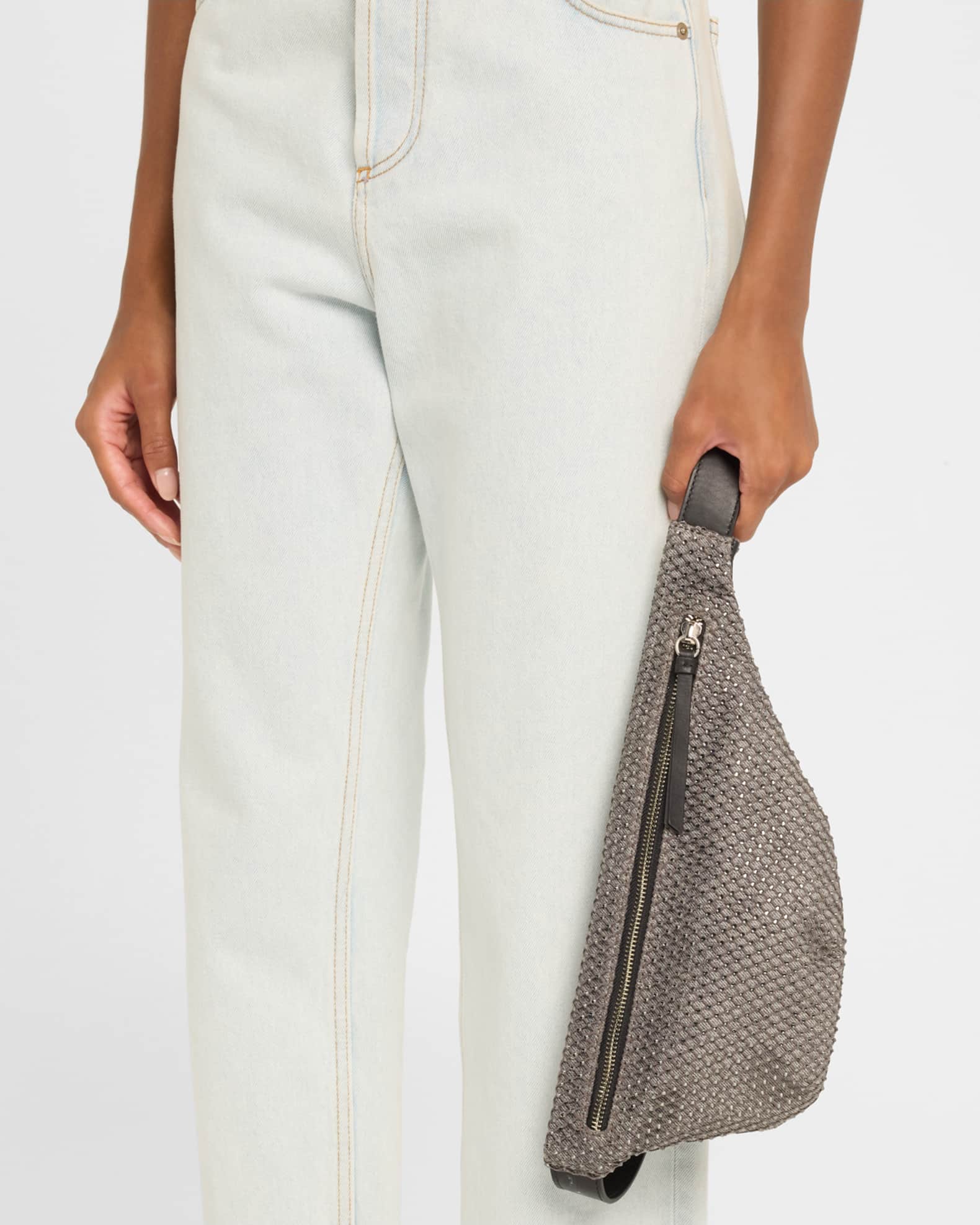 Rag & Bone Petra Mini Mesh Embellished Sling Shoulder Bag | Neiman Marcus