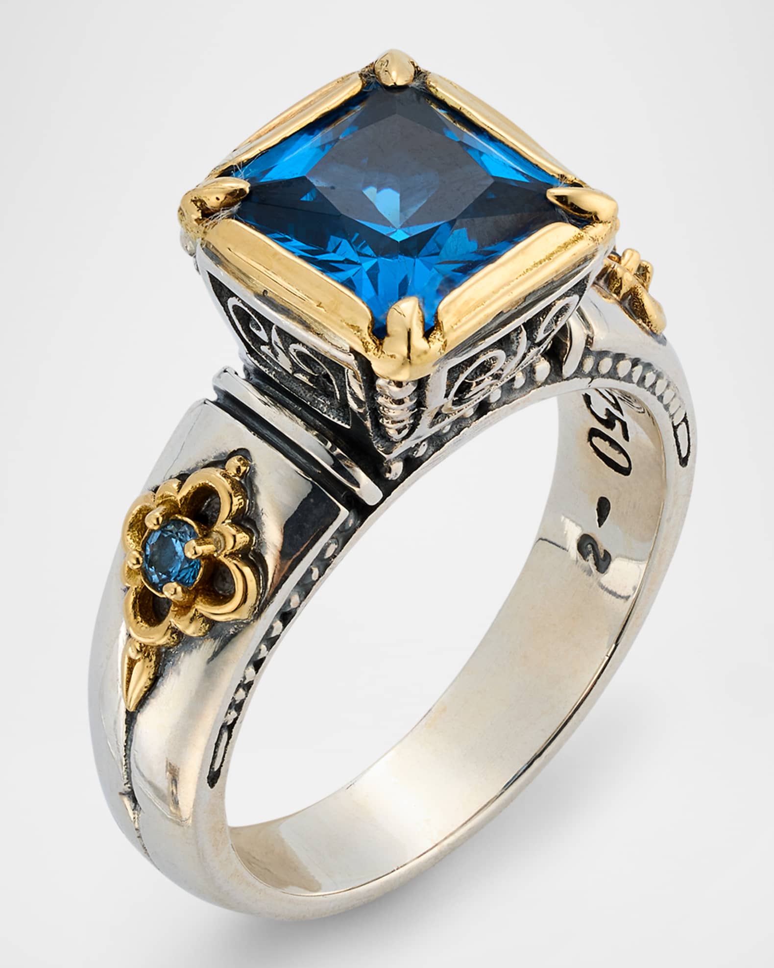 Konstantino Karia Whisper Deep Blue Spinel Ring | Neiman Marcus