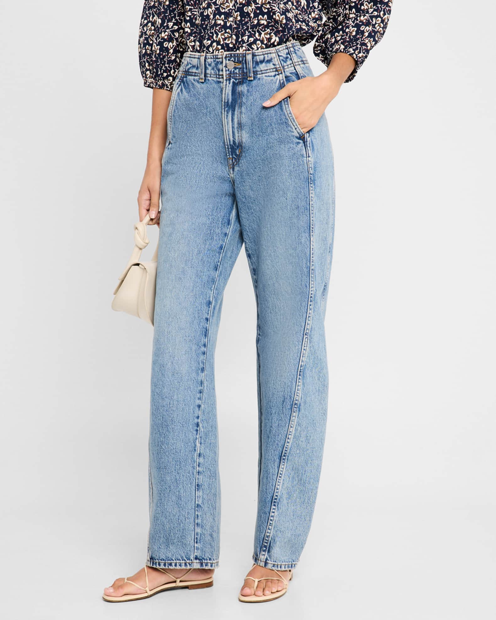 Apiece Apart Meridian High-Rise Boyfriend Jeans | Neiman Marcus