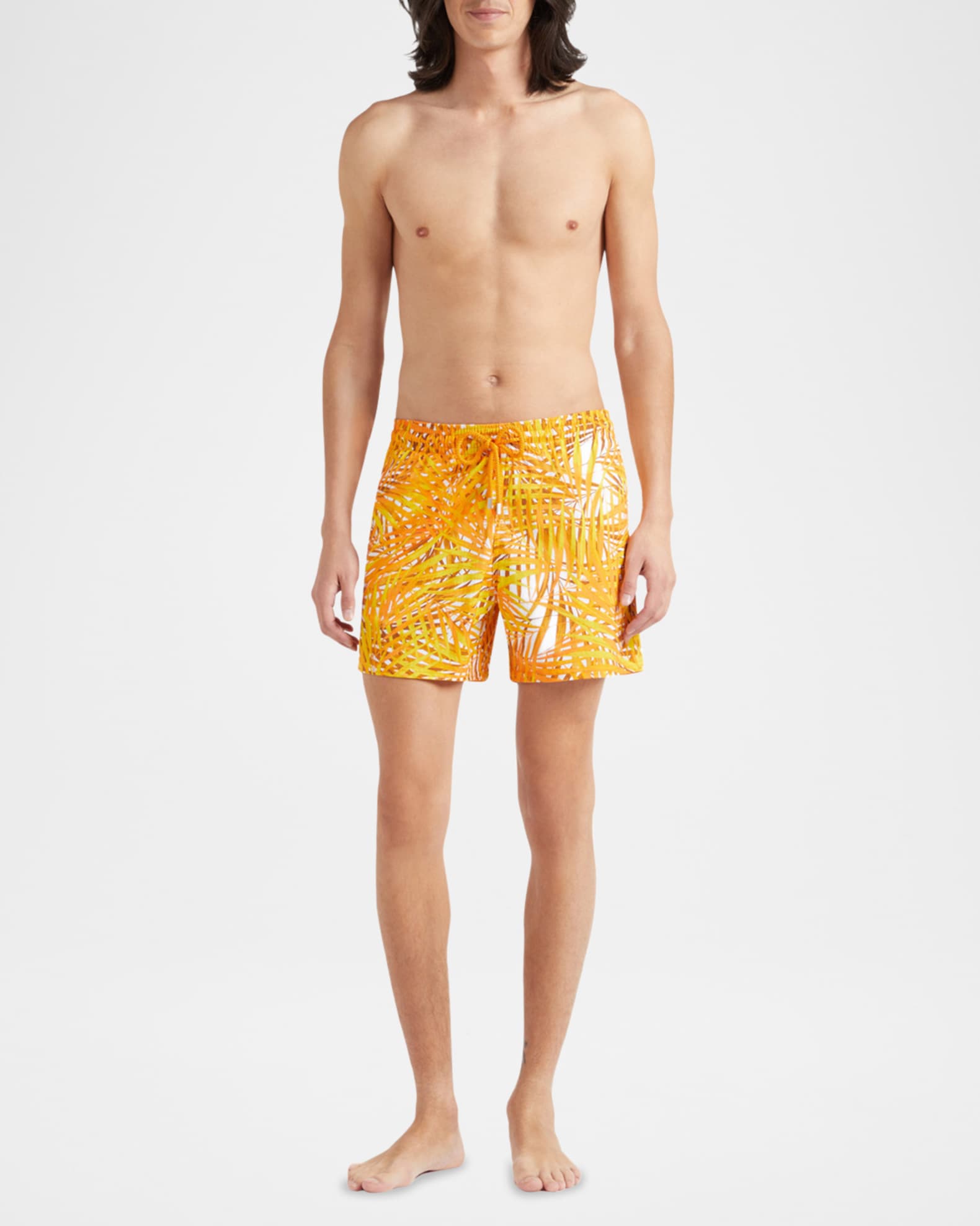 Vilebrequin Men's Palm Leaves Swim Shorts | Neiman Marcus