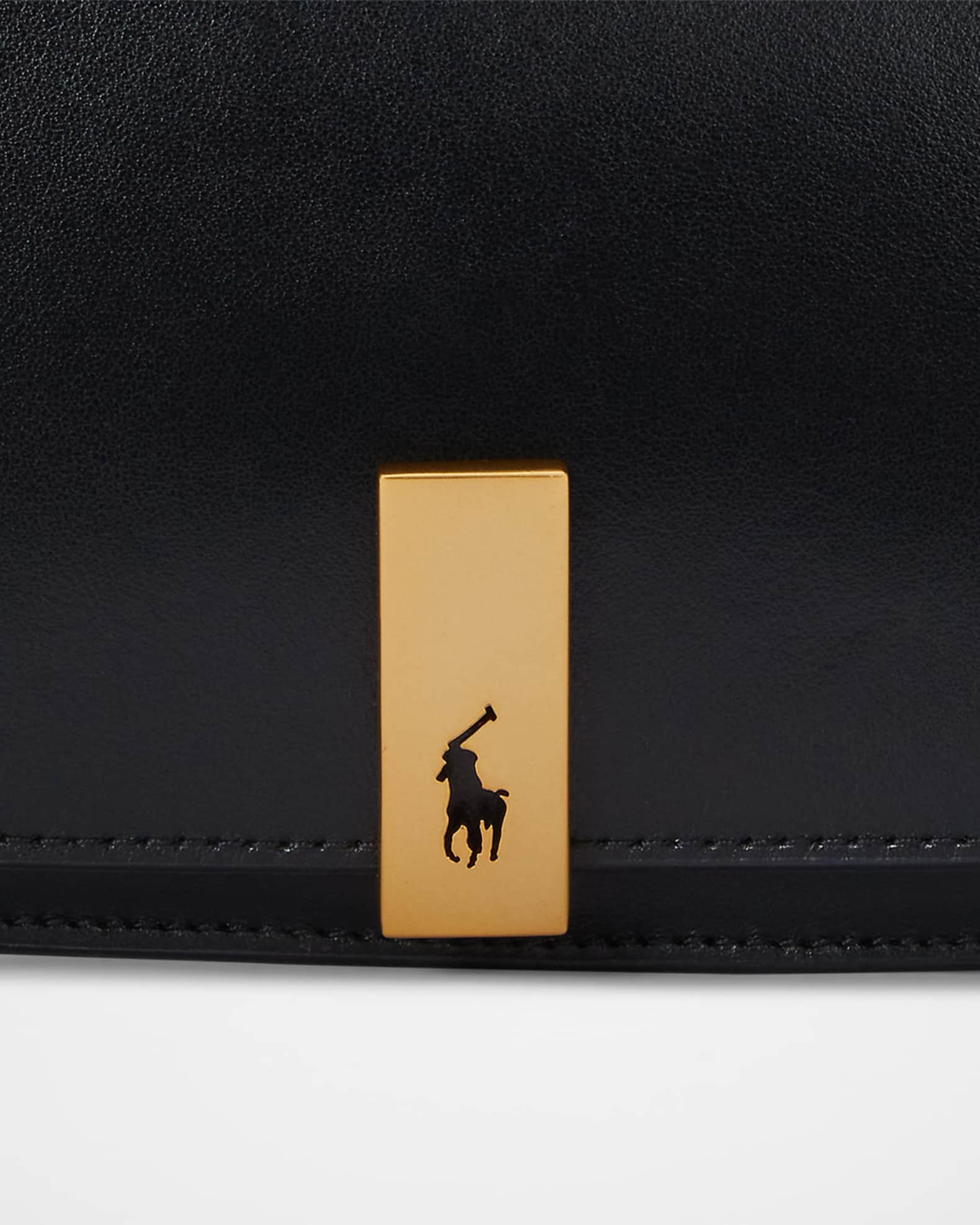 Polo Ralph Lauren Polo ID Medium Leather Clutch Bag | Neiman Marcus
