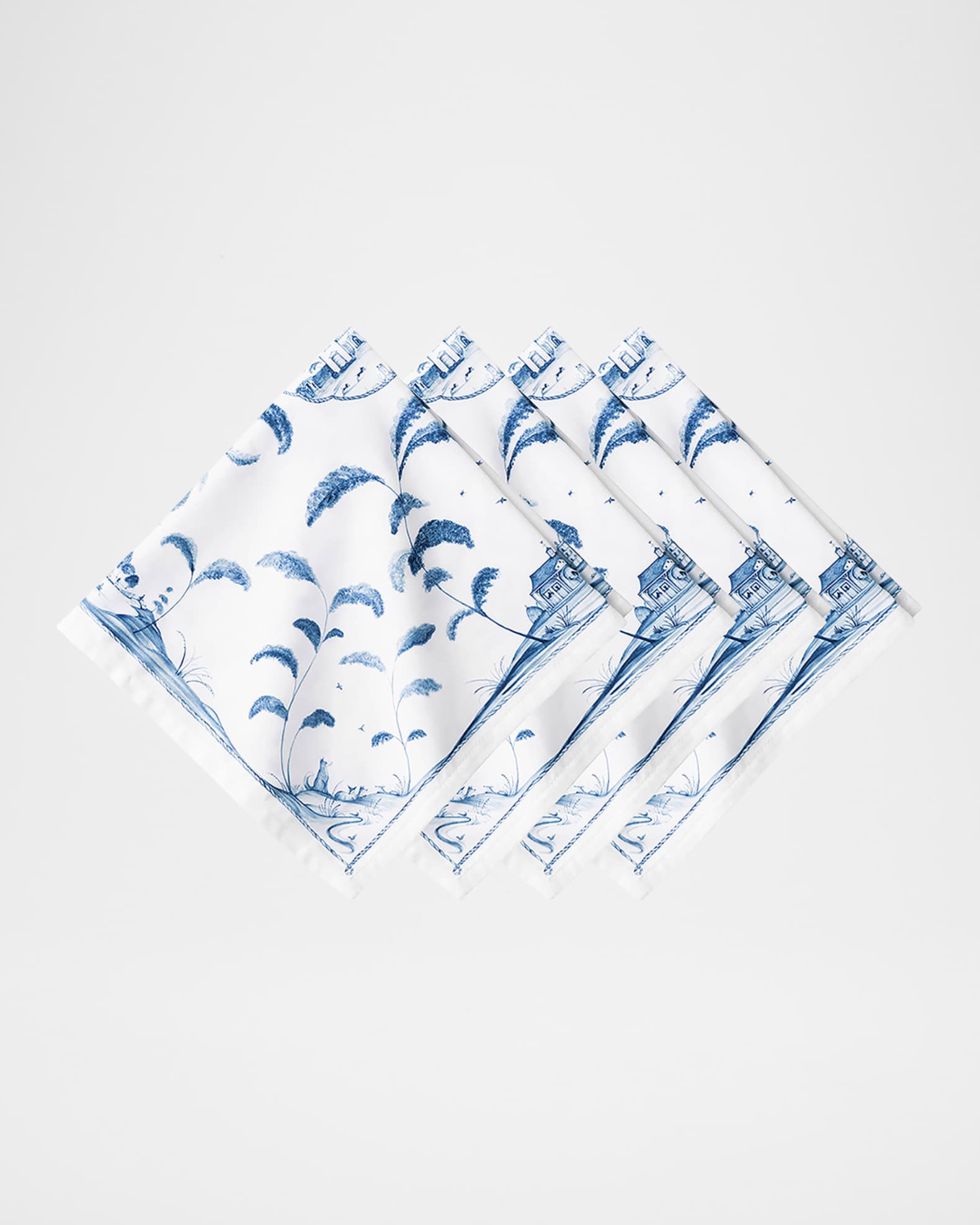 Juliska Country Estate Napkins, Delft Blue - Set of 4 | Neiman Marcus