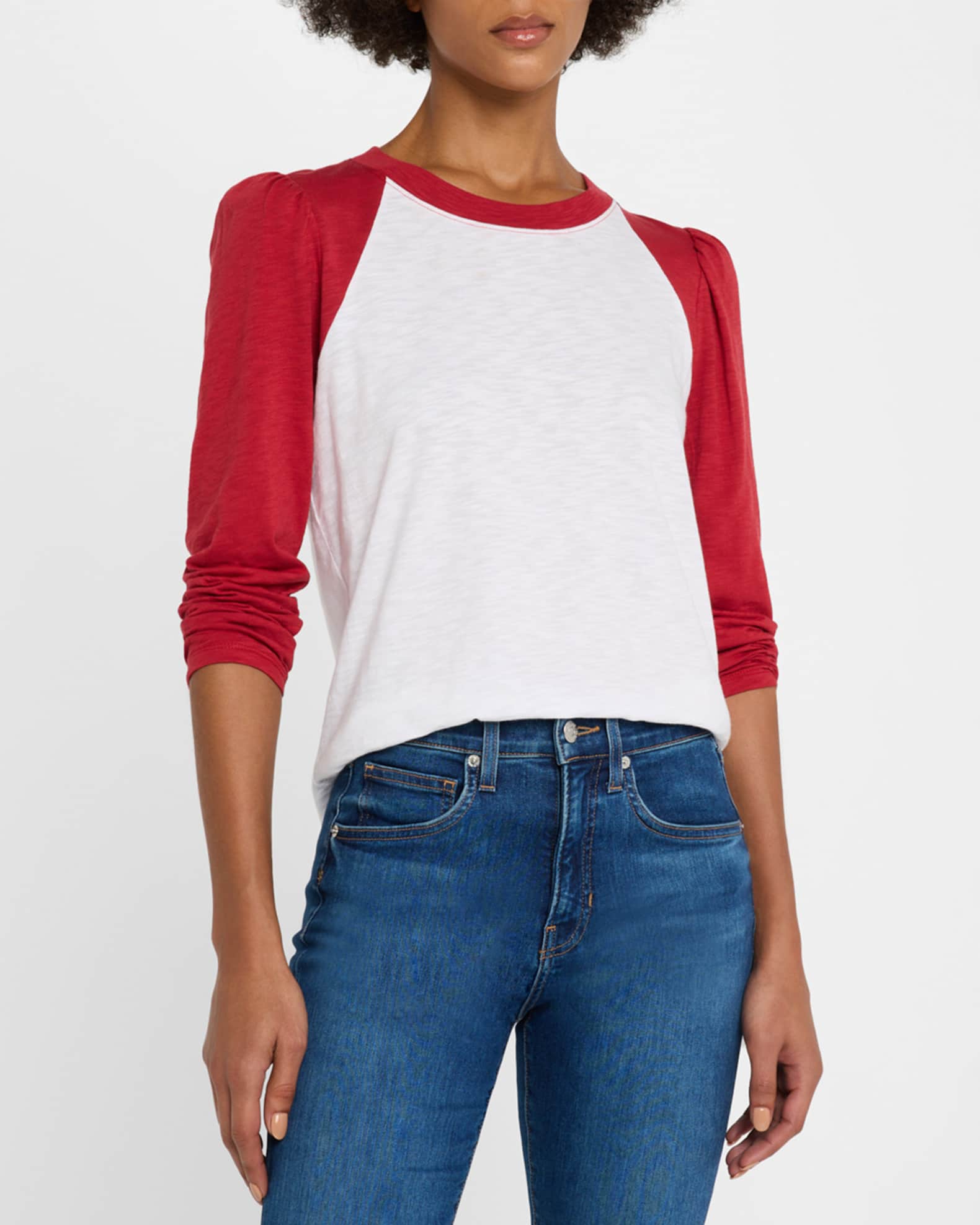Veronica Beard Mason Baseball Tee | Neiman Marcus