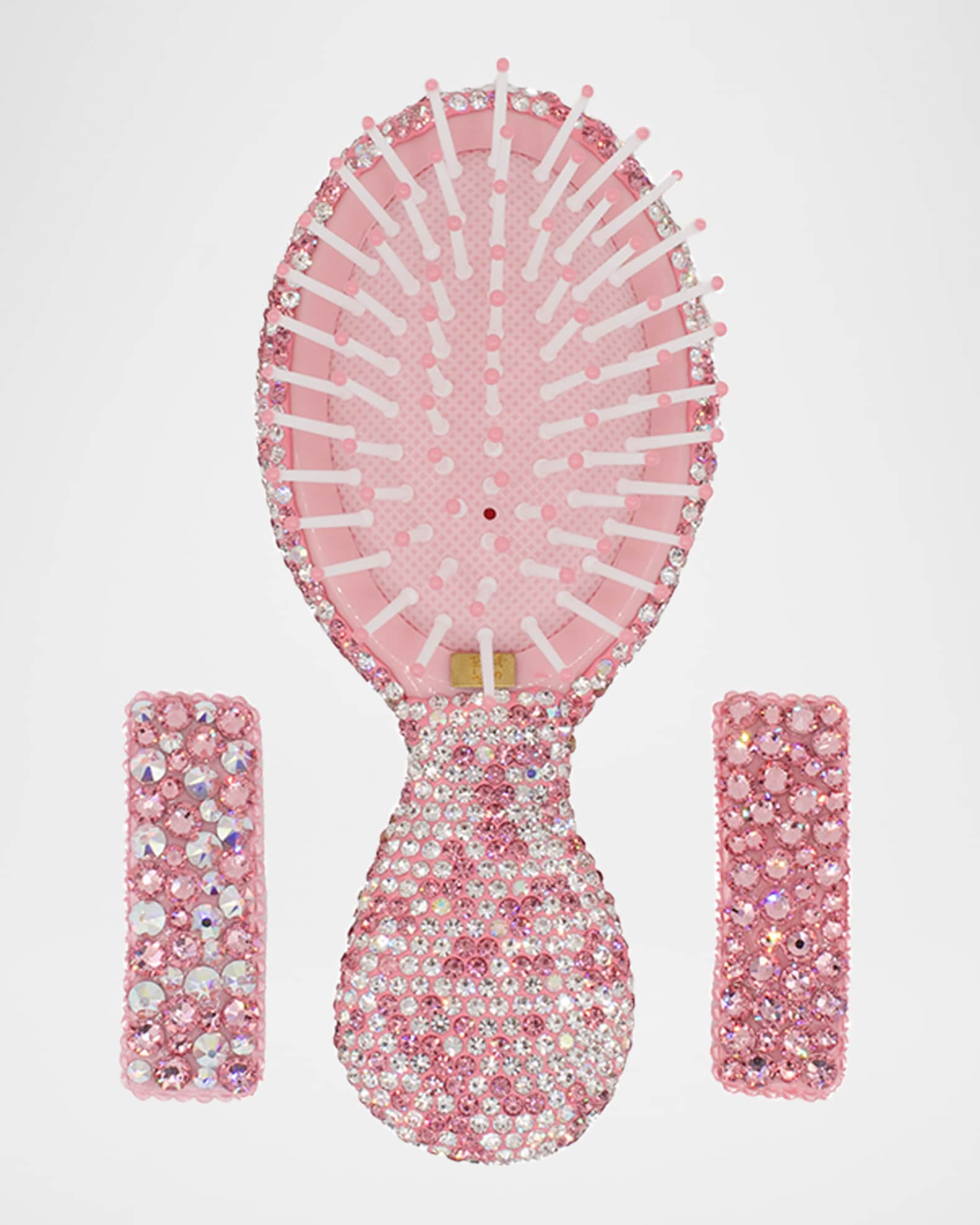 Bari Lynn Girl's Rhinestone Travel Brush & Clips Holiday Gift Box Set ...