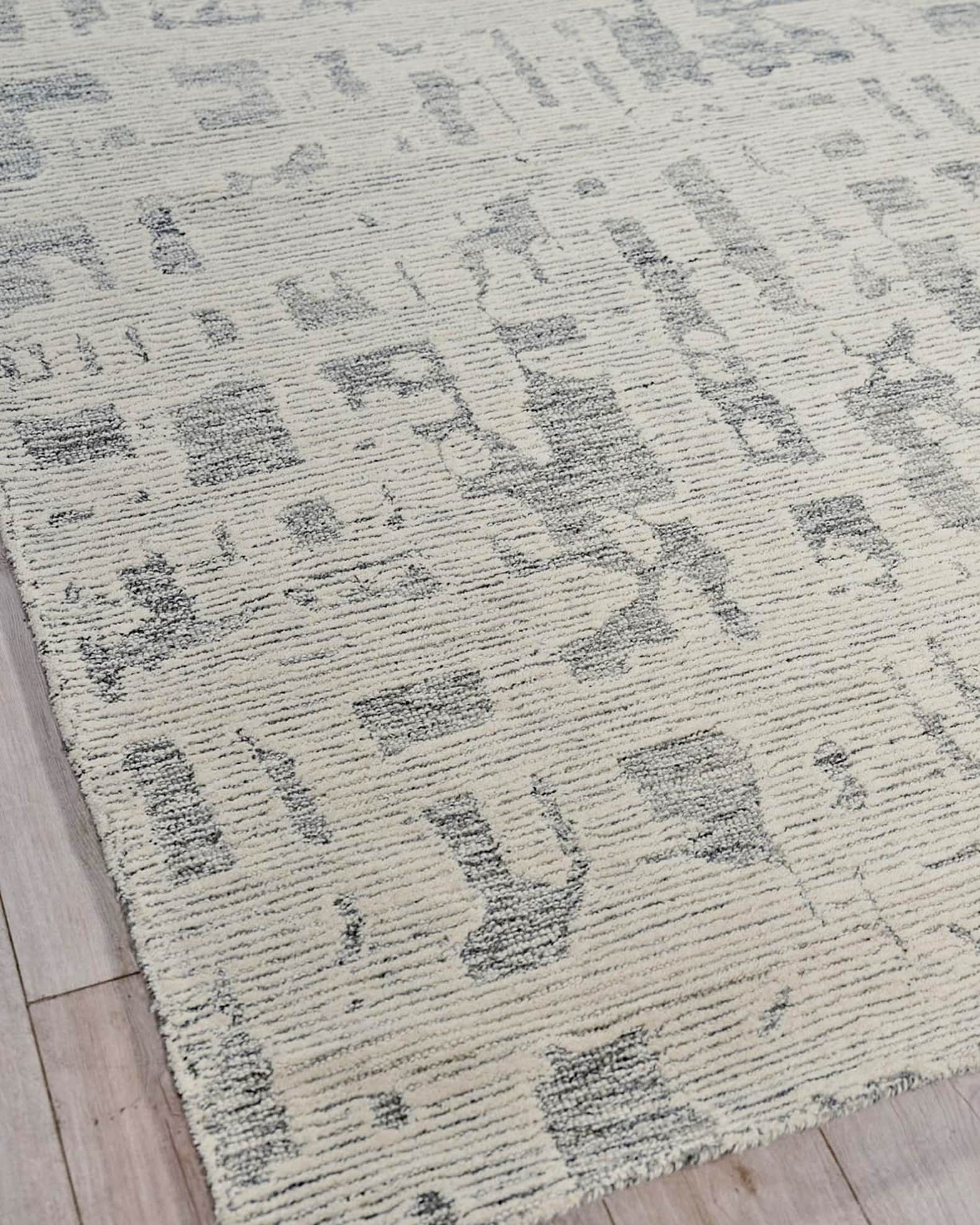 Aspen Hand-Tufted Gray & Ivory Rugs | Neiman Marcus