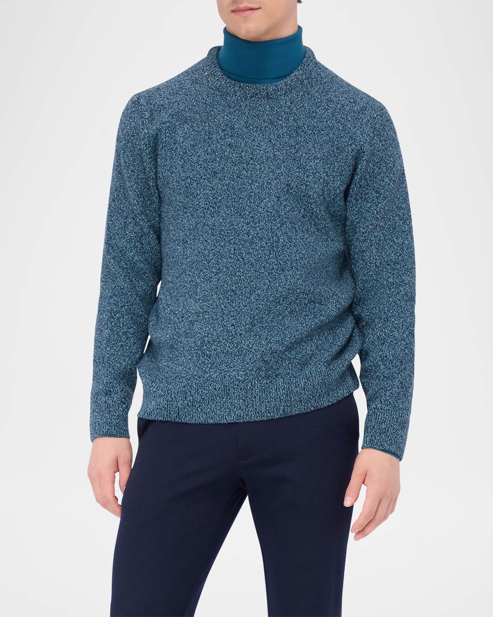 Bugatchi Men's Wool Crewneck Sweater | Neiman Marcus