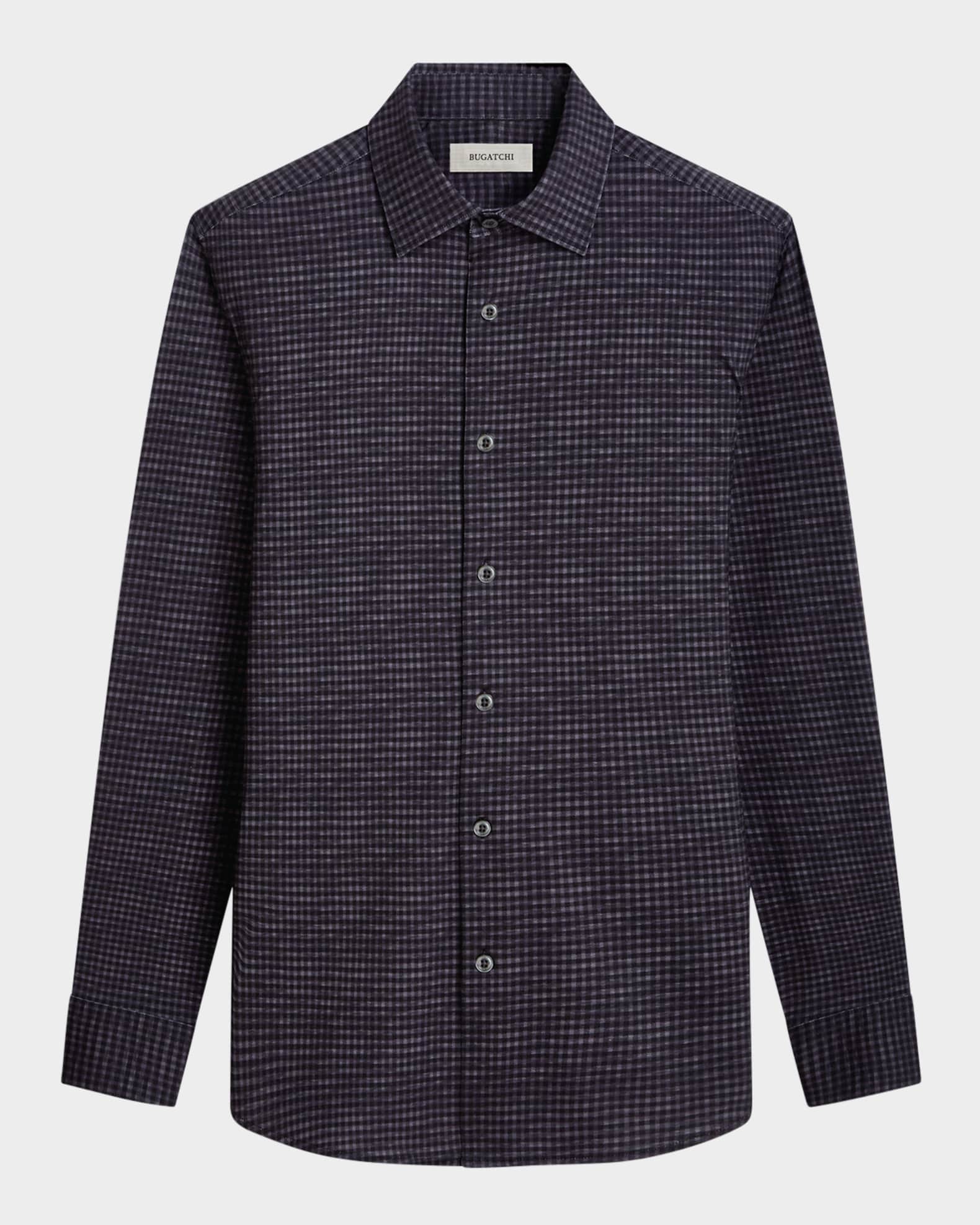 Bugatchi Men's James OoohCotton Check Sport Shirt | Neiman Marcus
