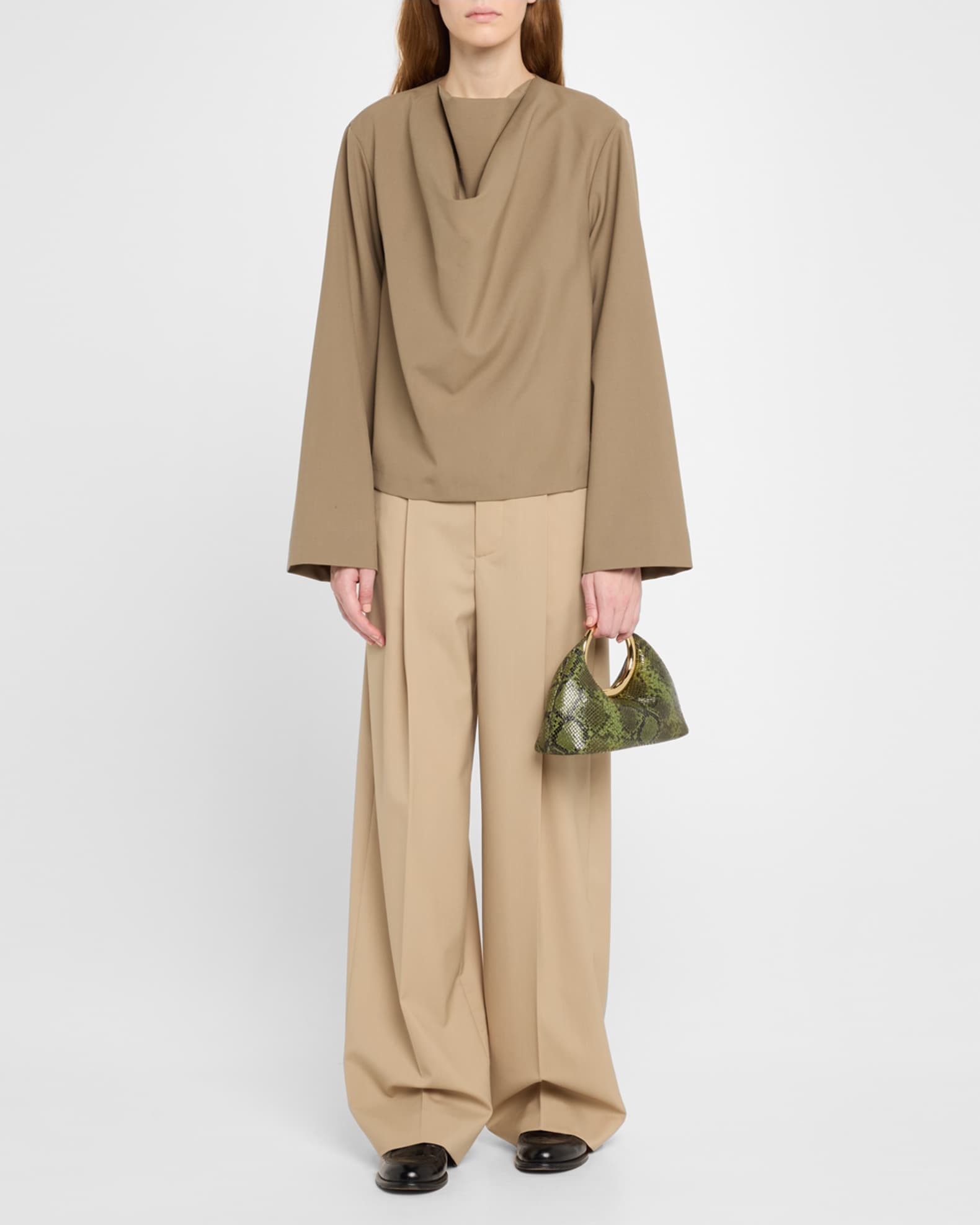 Jacquemus Le Petit Calino Snakeskin Printed Leather Top-Handle Bag ...