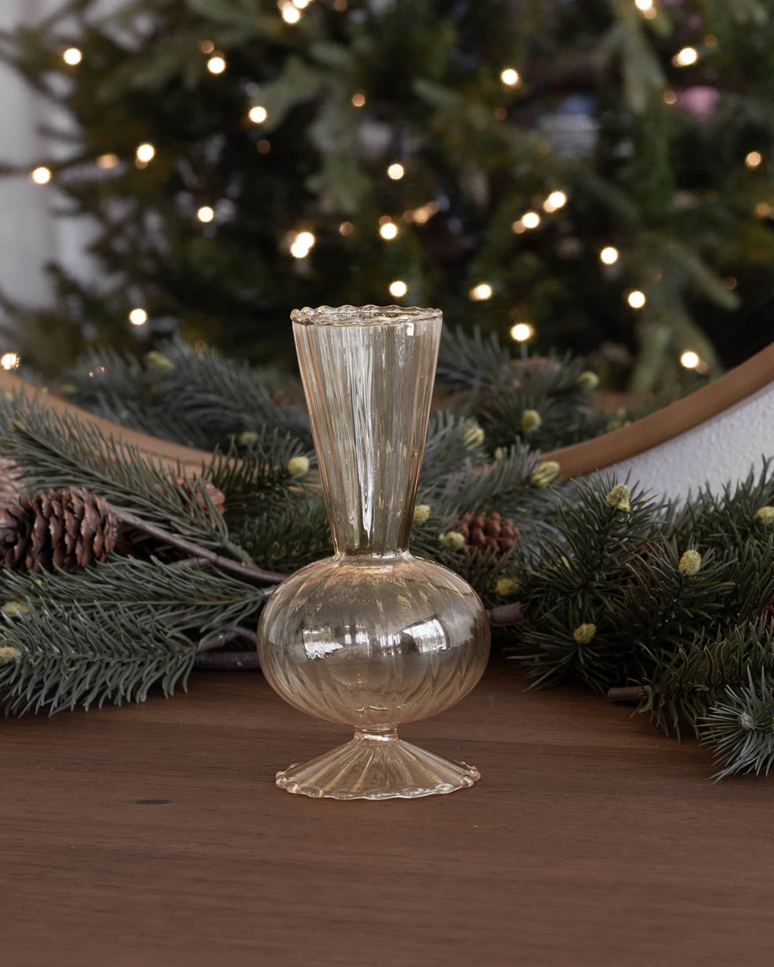 Beatriz Ball Glass Cambridge Beth 6" Bud Vases, Set of 2 | Neiman Marcus