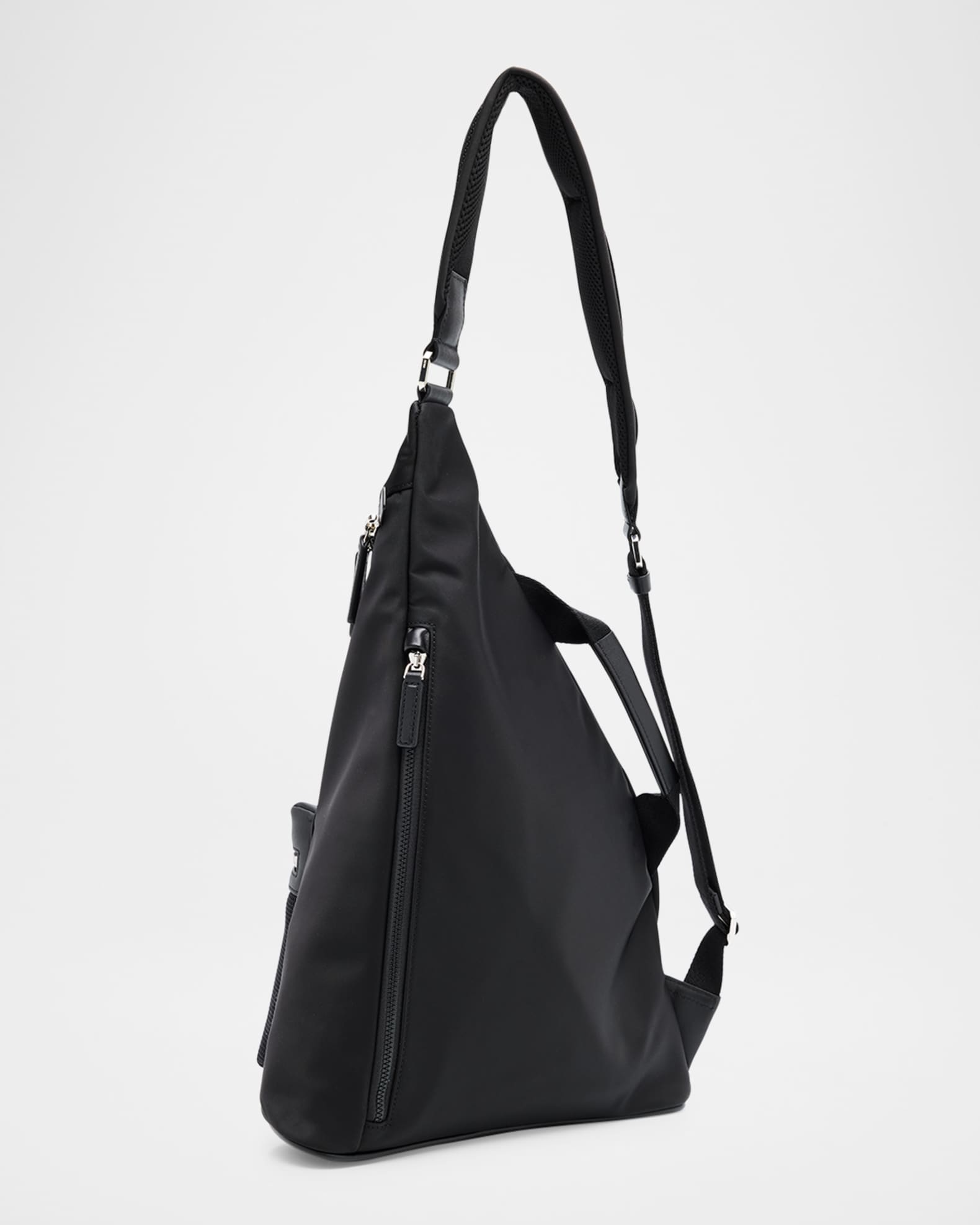 MCM Men's Aren Nylon and Leather Sling Bag | Neiman Marcus