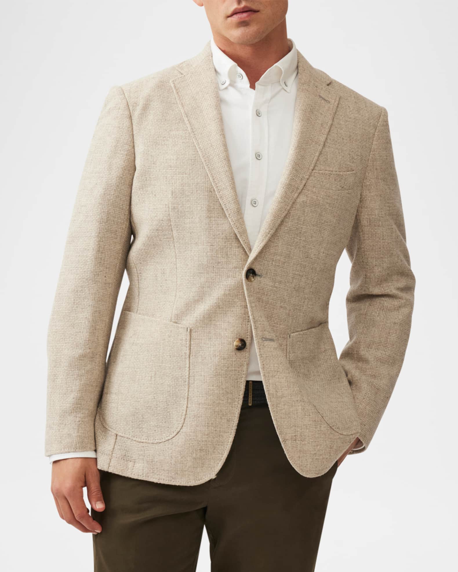 Rodd & Gunn Men's Mt Mason Melton Wool Jacket | Neiman Marcus