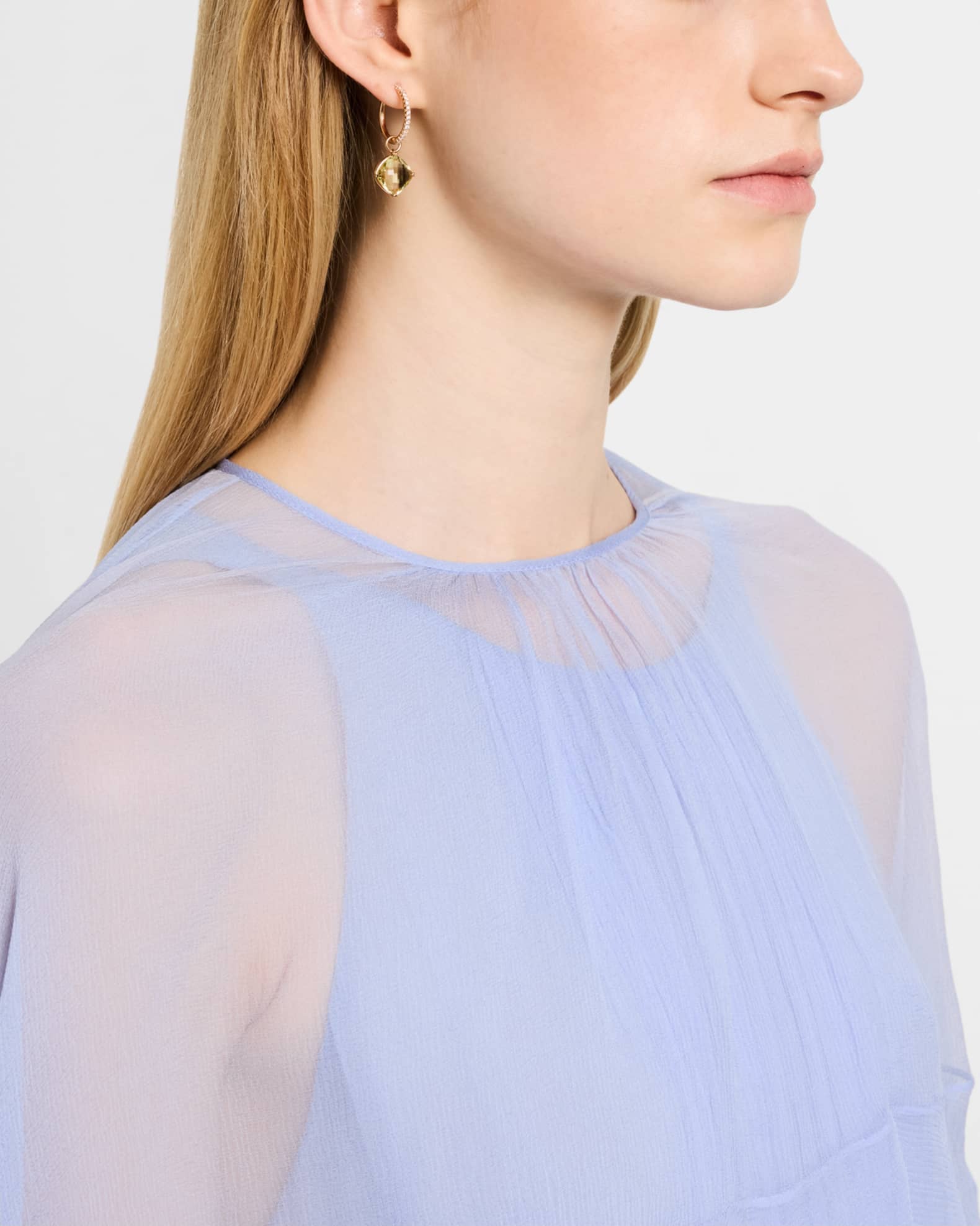 Lisa Nik Rocks 18K Rose Gold Lemon Quartz Pendant | Neiman Marcus