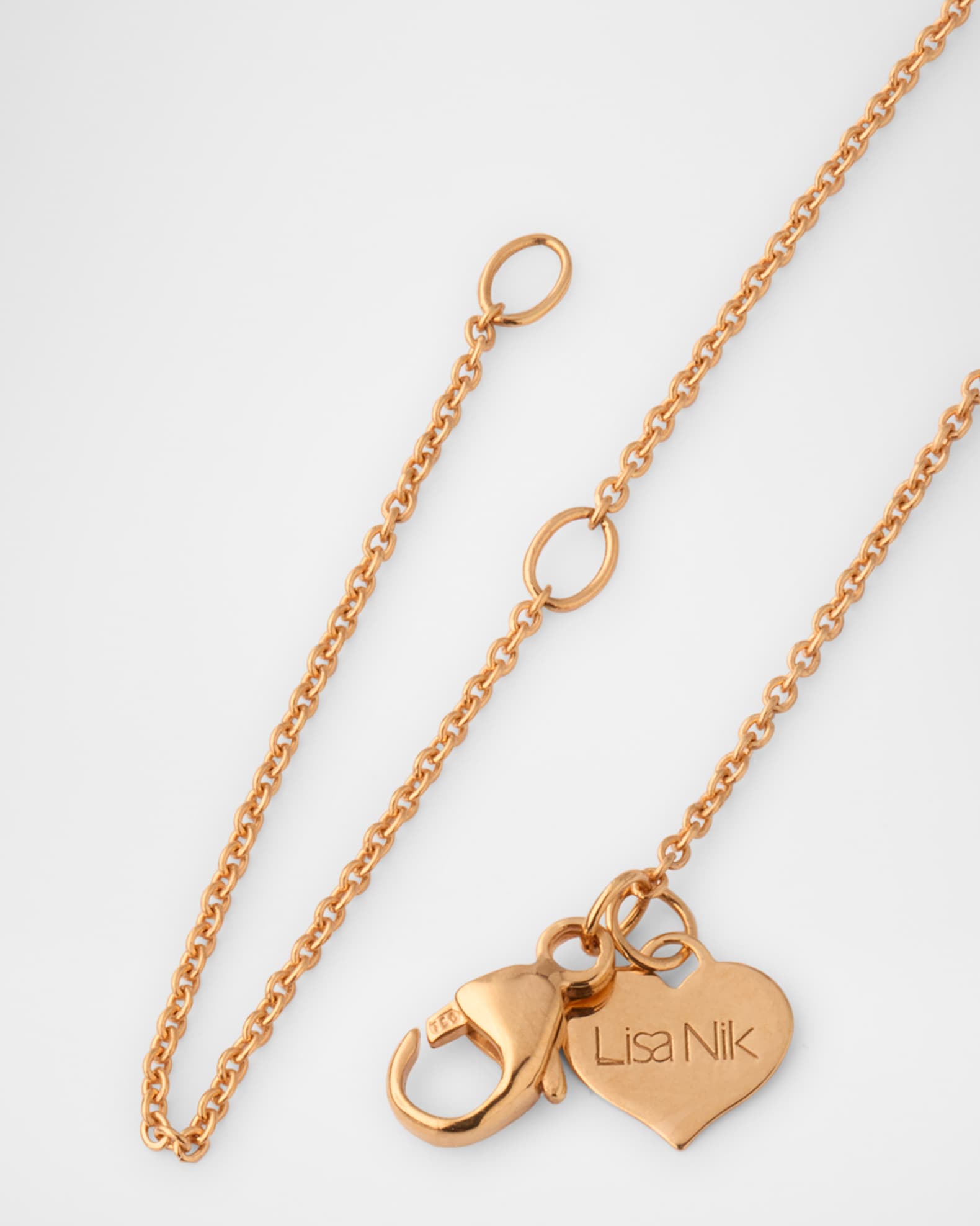 Lisa Nik Rocks 18K Rose Gold Petite Lemon Quartz Diamond Halo and Disc ...