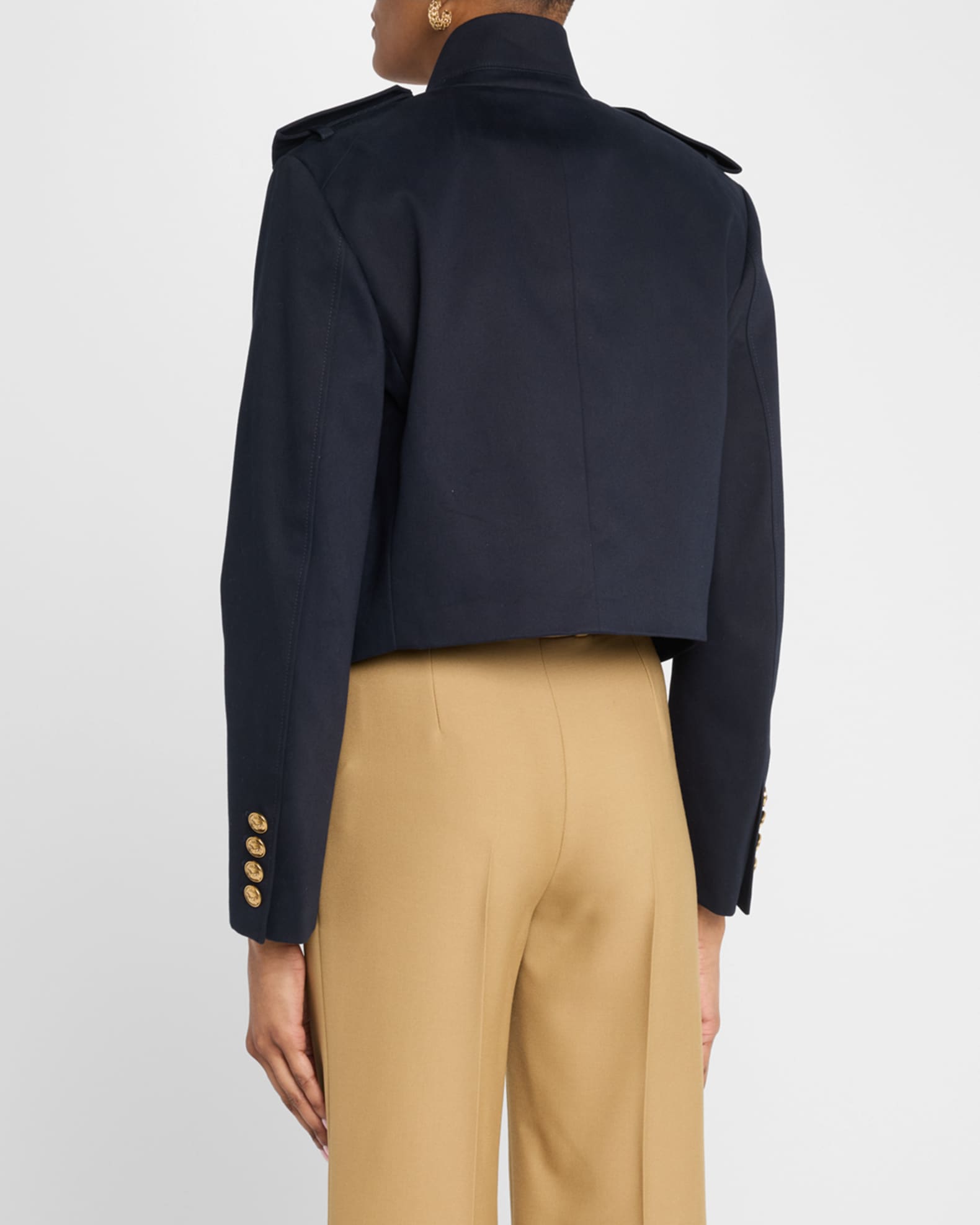 Chloe Cotton Military Jacket | Neiman Marcus