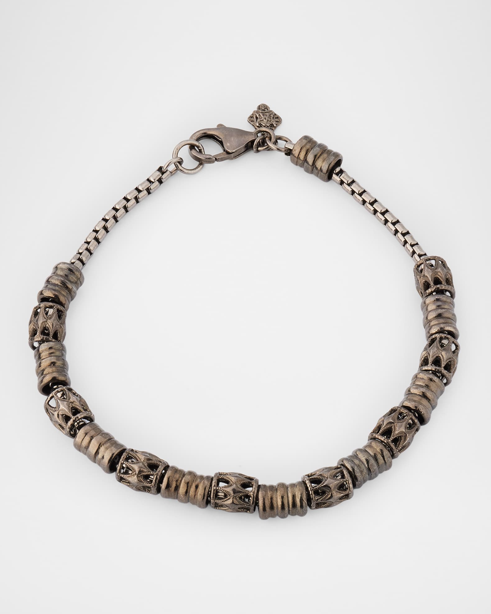 Armenta Men's Grey Sterling Silver Bracelet | Neiman Marcus