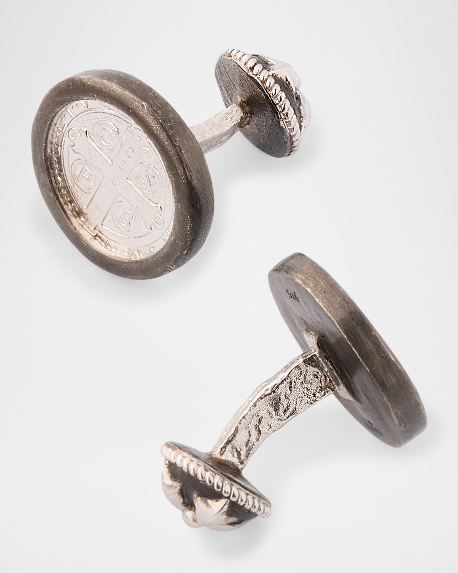 Armenta Men's Romero Cufflinks in Sterling Silver | Neiman Marcus