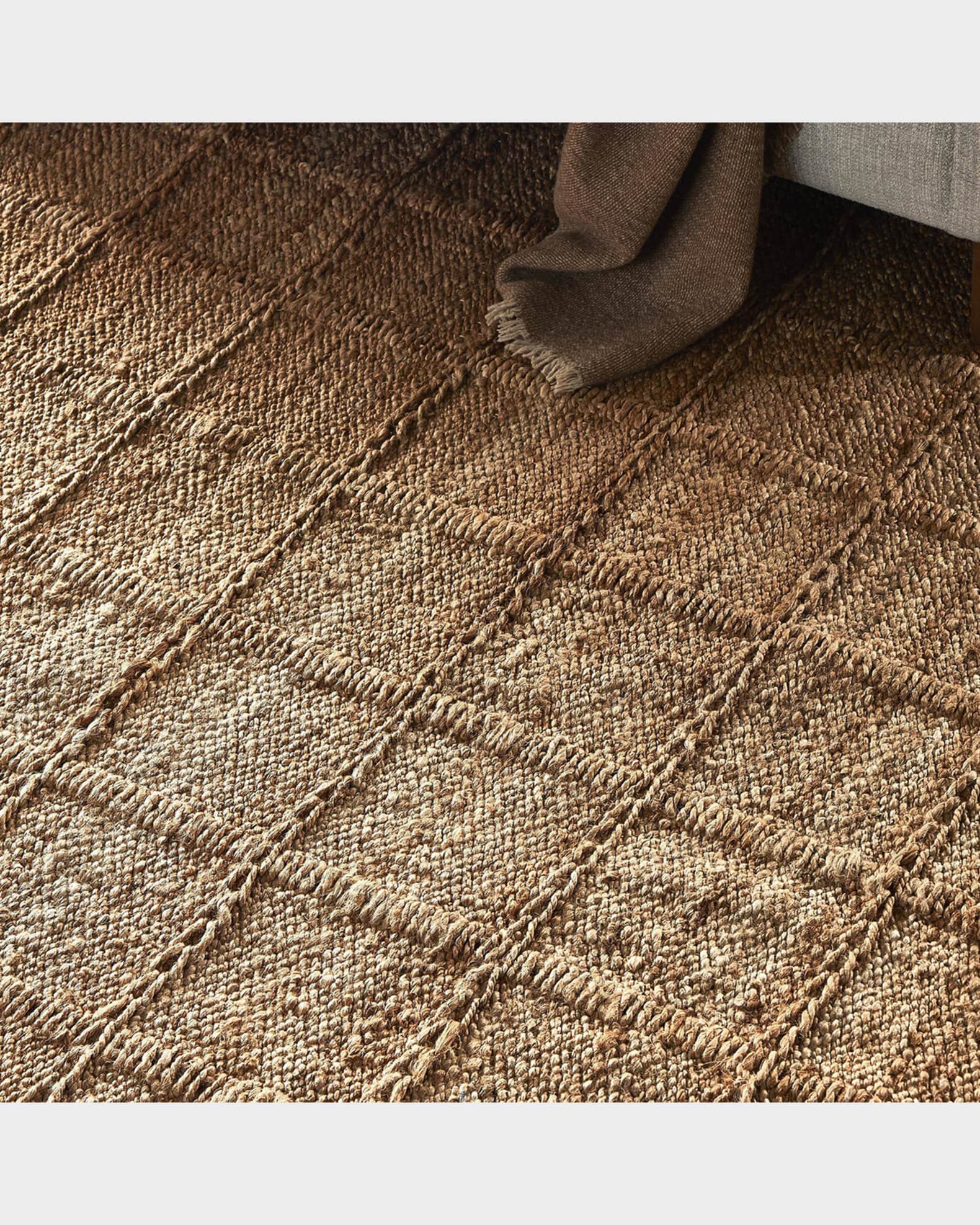 Grid Hand-Woven Jute Rug | Neiman Marcus
