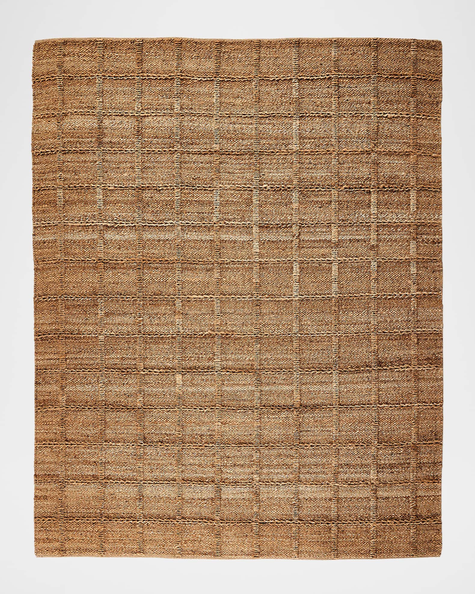 Grid Hand-Woven Jute Rug | Neiman Marcus