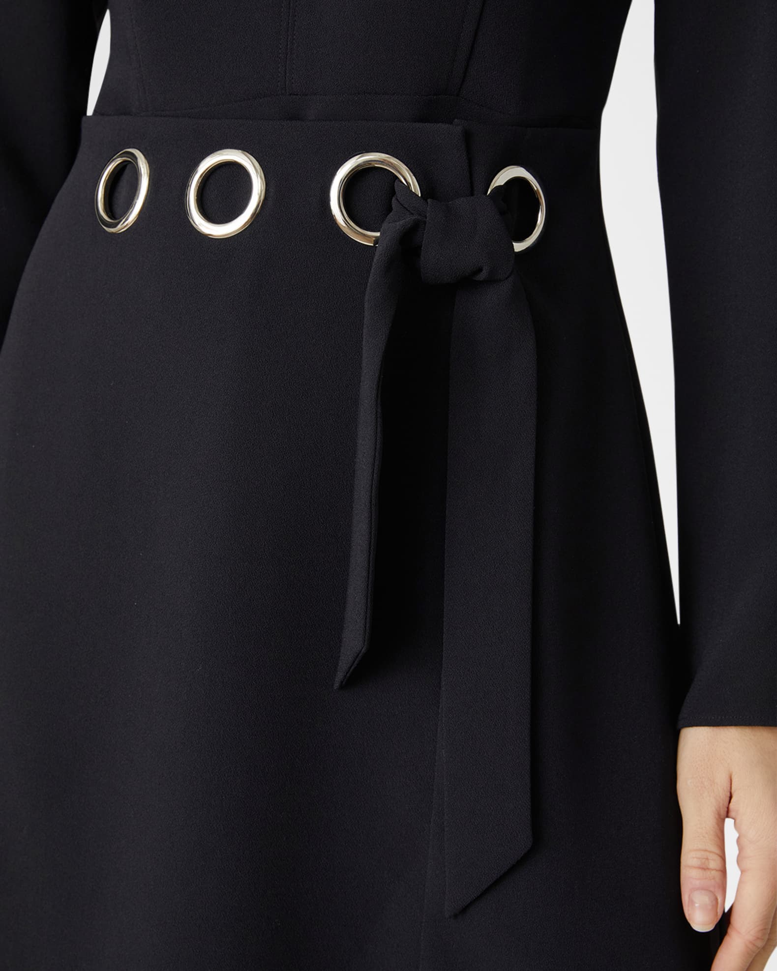 Shoshanna Malvo Grommet Mini Dress | Neiman Marcus