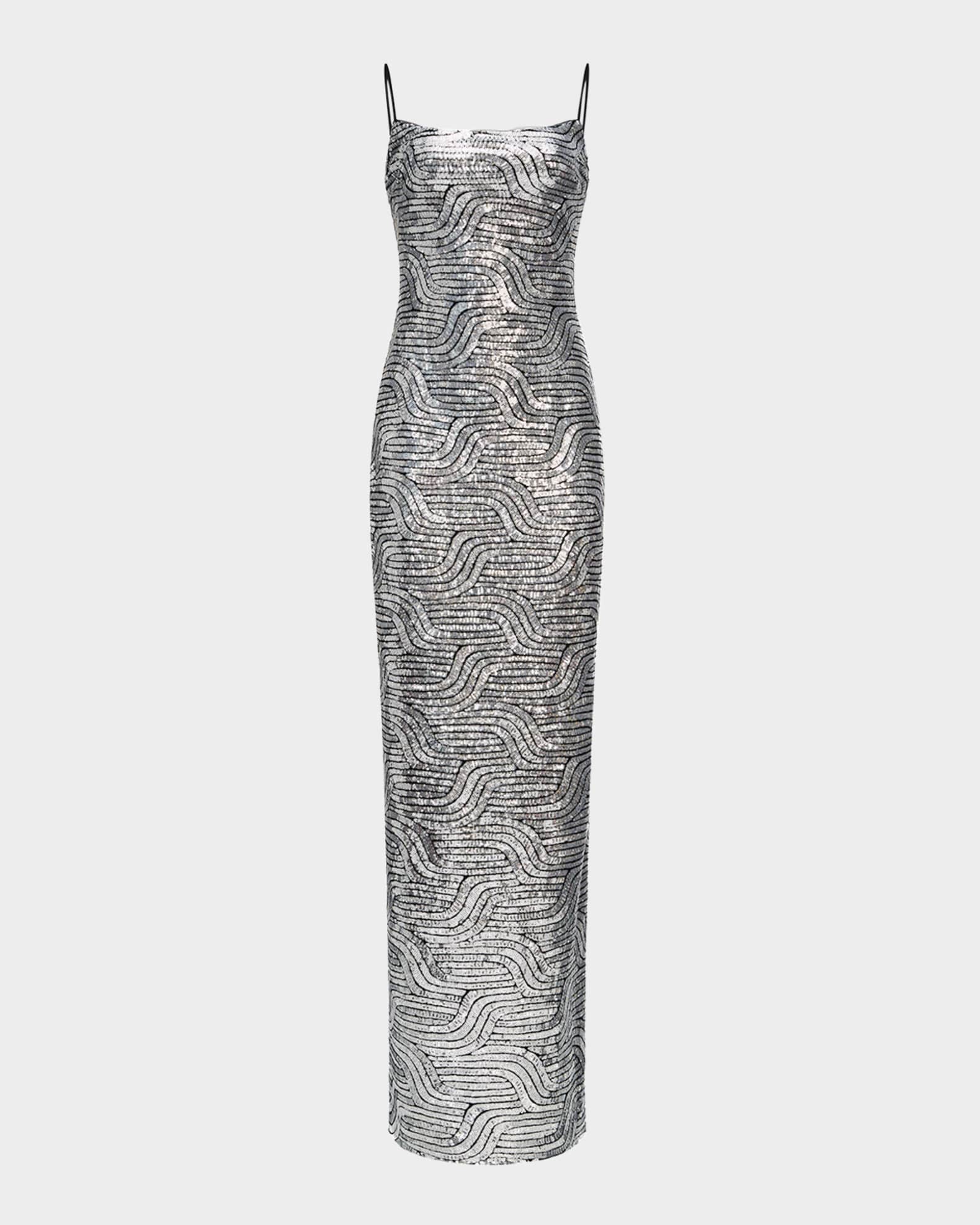 Halston Reine Sleeveless Sequin Column Gown | Neiman Marcus