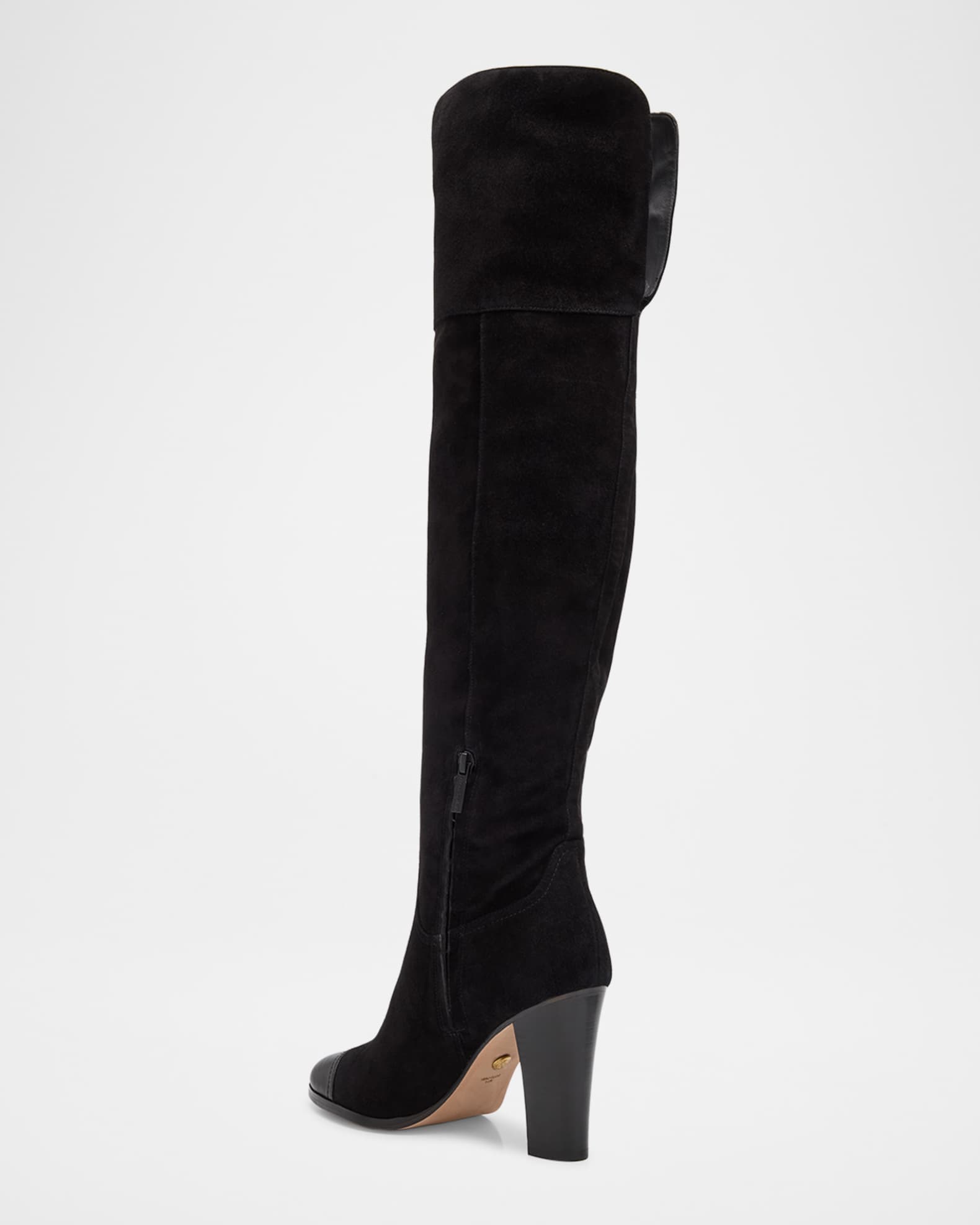 Veronica Beard Conrad Suede Over-The-Knee Boots | Neiman Marcus