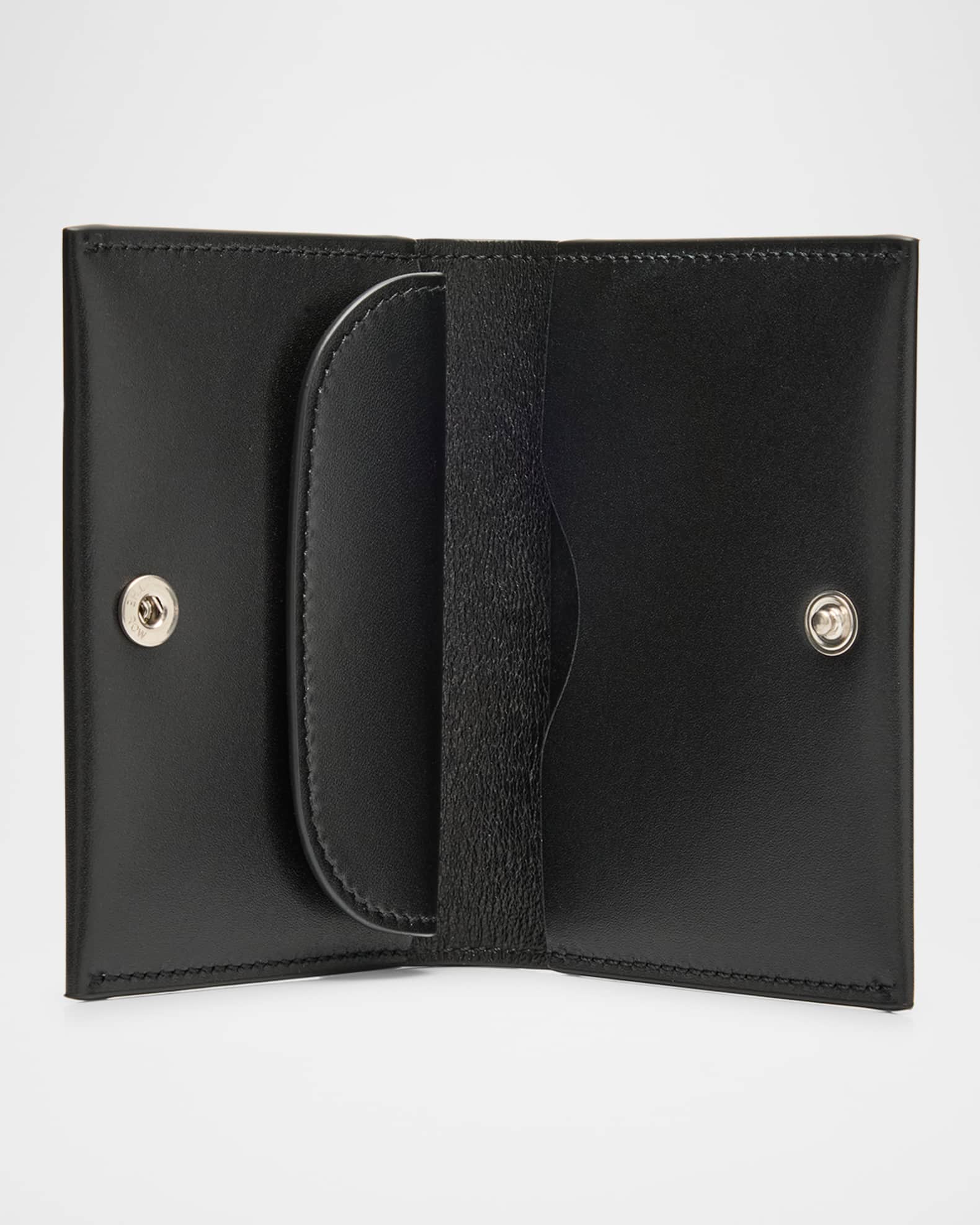 THE ROW Flap Card Holder in Box Calf Leather | Neiman Marcus