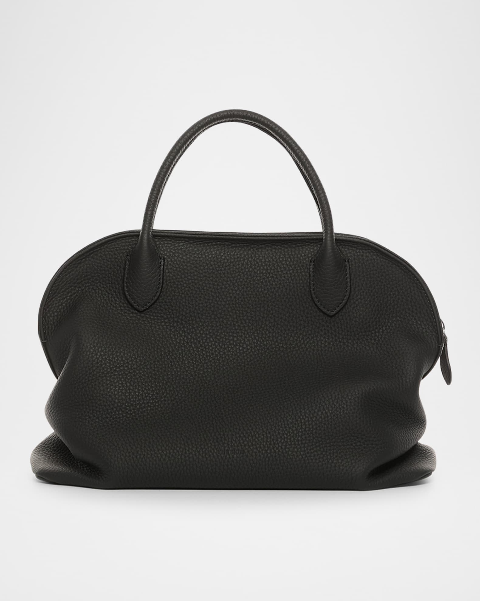 THE ROW Agnes Bowling Top-Handle Bag in Grain Leather | Neiman Marcus