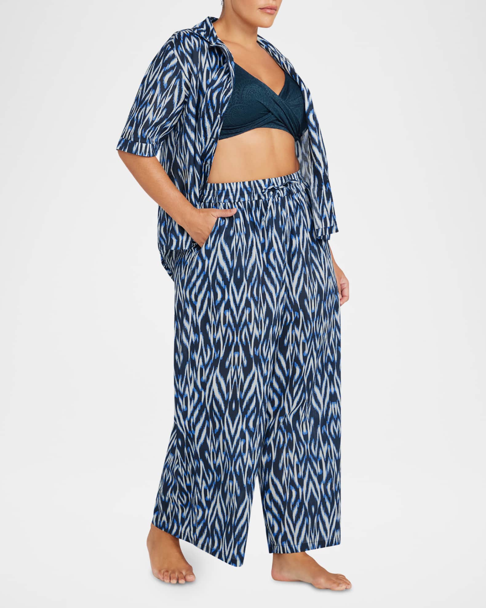 Artesands Plus Size Supine Grainger Wide-Leg Pants | Neiman Marcus