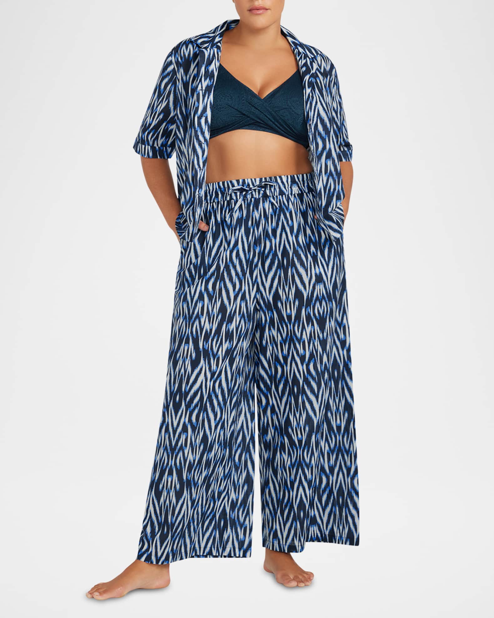 Artesands Plus Size Supine Grainger Wide-Leg Pants | Neiman Marcus