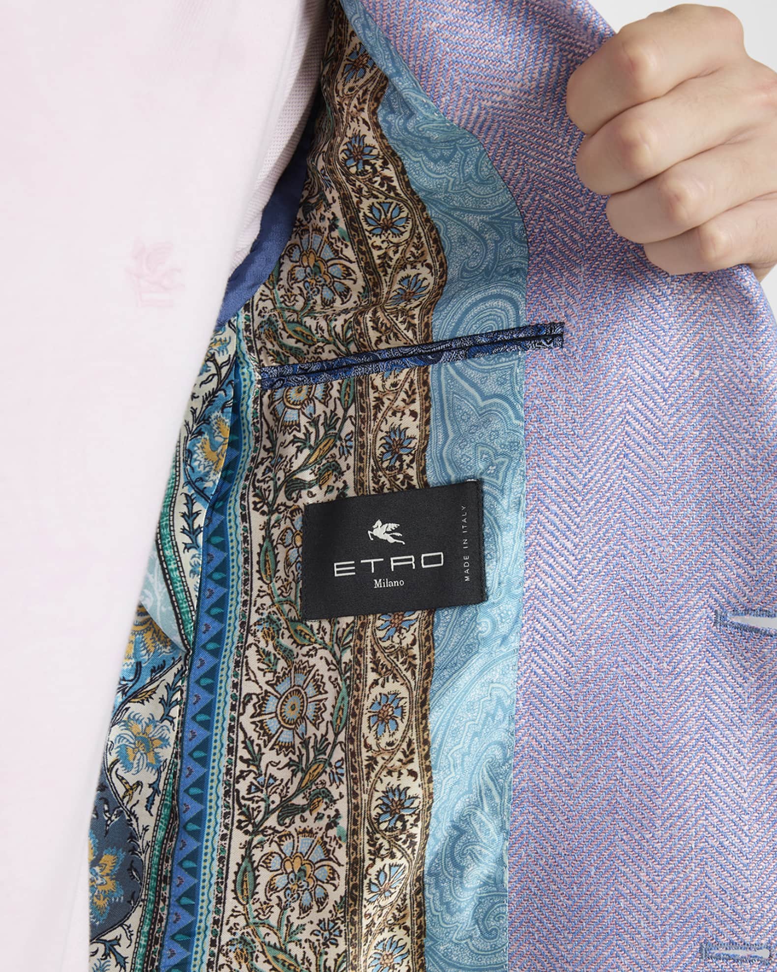 Etro Men's Herringbone Sport Coat | Neiman Marcus