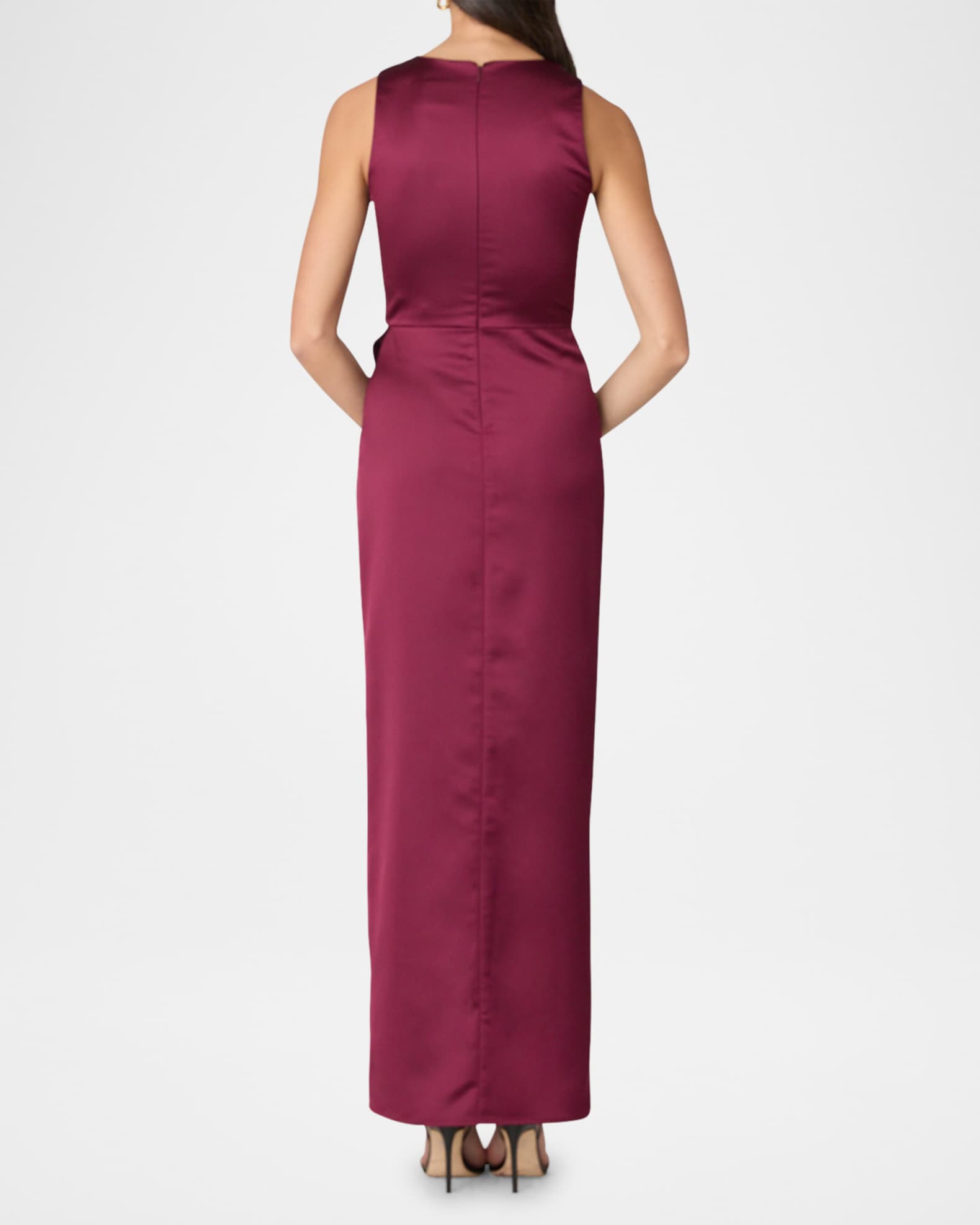 Shoshanna Satin Column Dress | Neiman Marcus