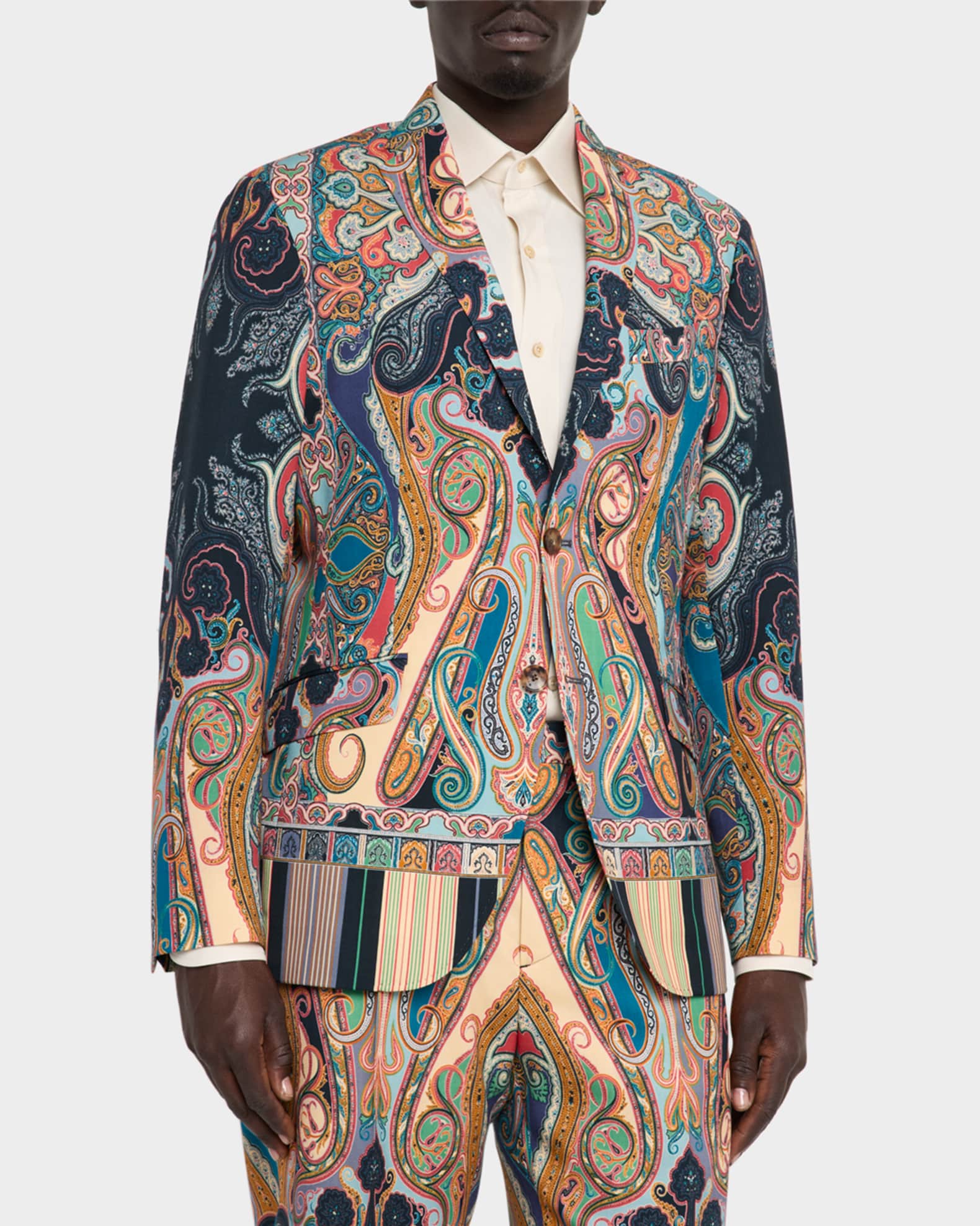 Men's Ornate Patterned Suit Separates | Neiman Marcus