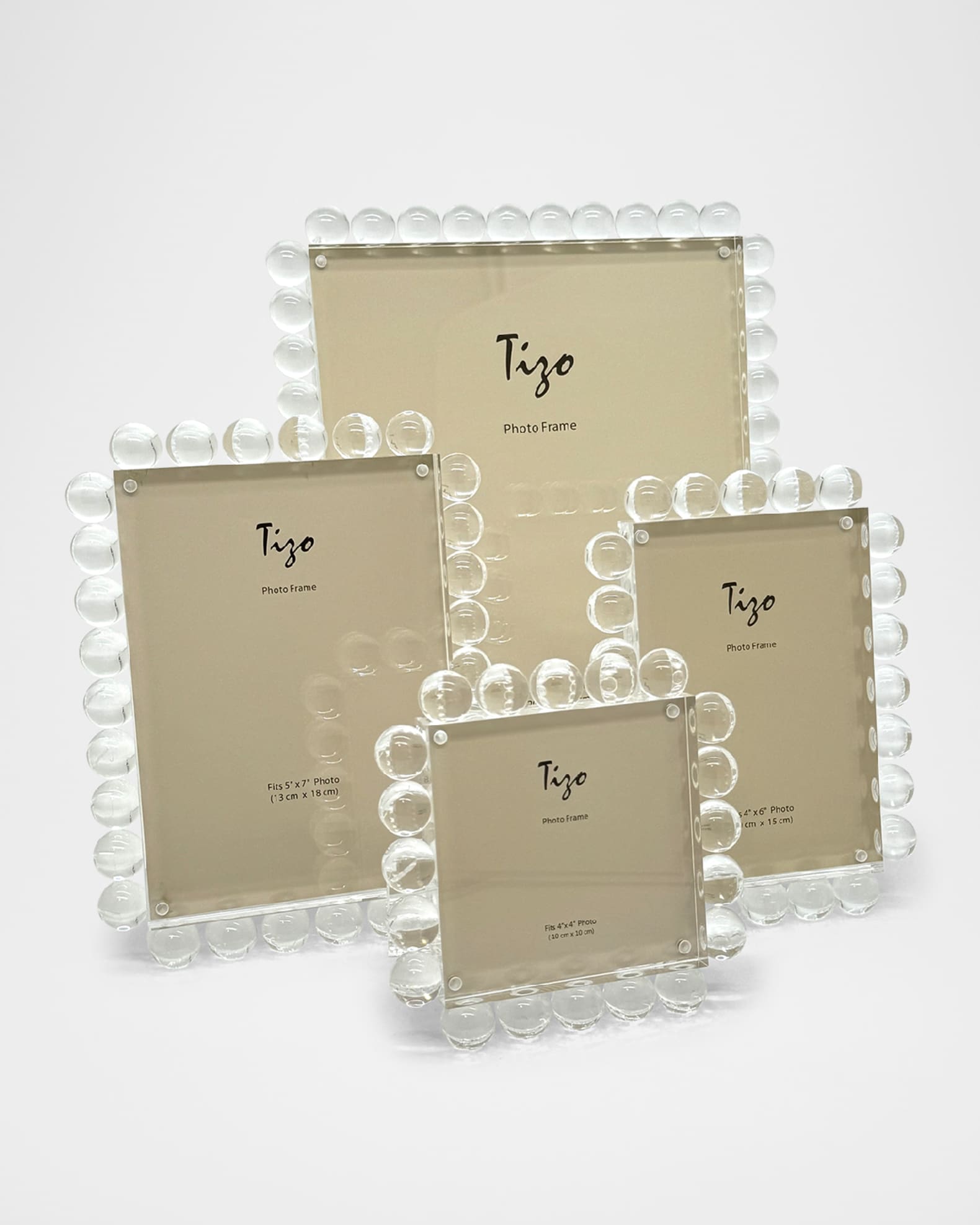 Clear Lucite Bubbles Frame Collection | Neiman Marcus