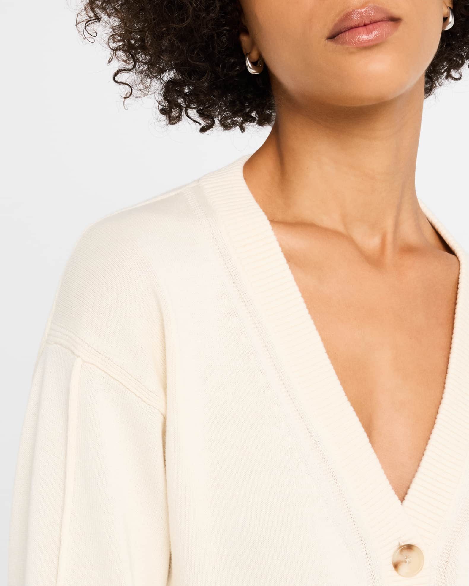 SIMKHAI Cashmere Cropped Cardigan | Neiman Marcus