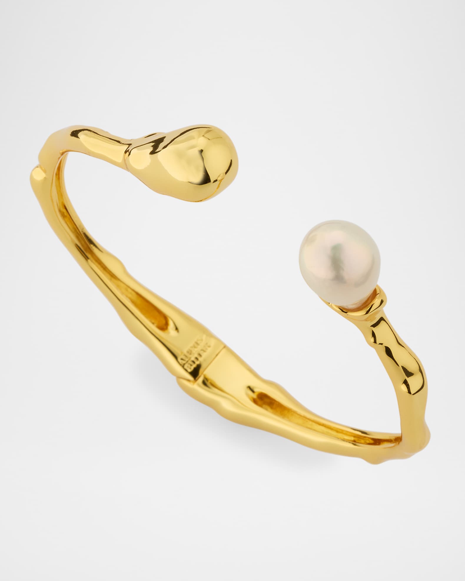 Alexis Bittar Perla Freshwater Pearl Hinge Cuff Bracelet | Neiman Marcus