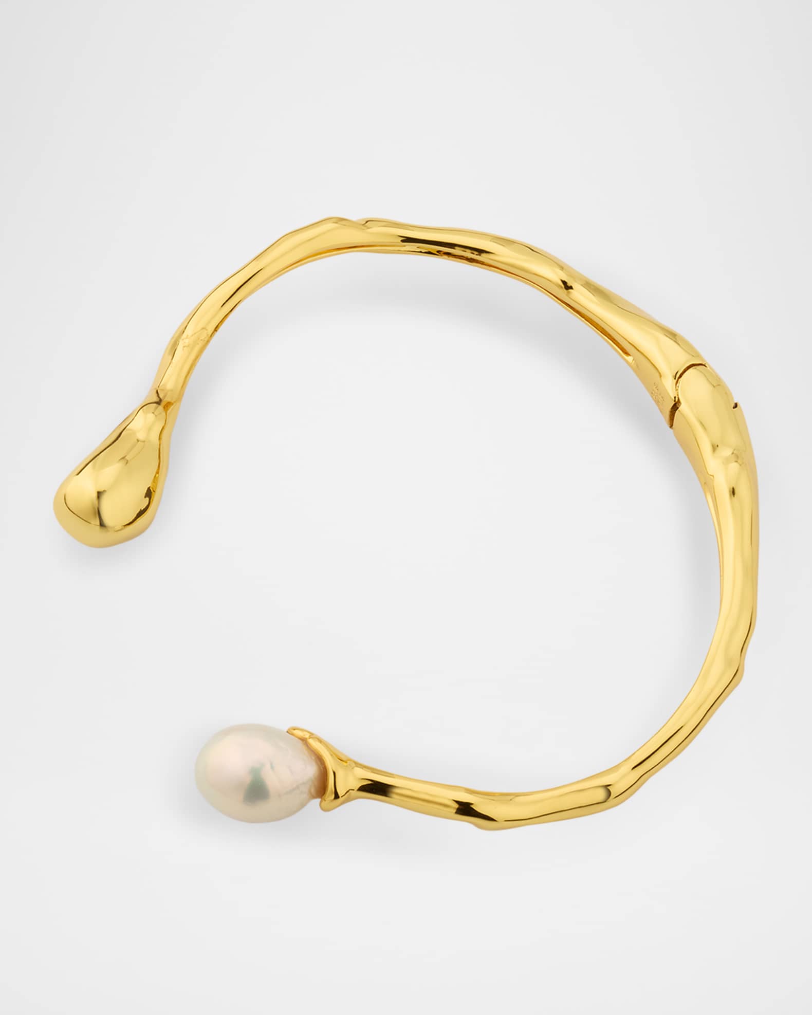 Alexis Bittar Perla Freshwater Pearl Hinge Cuff Bracelet | Neiman Marcus