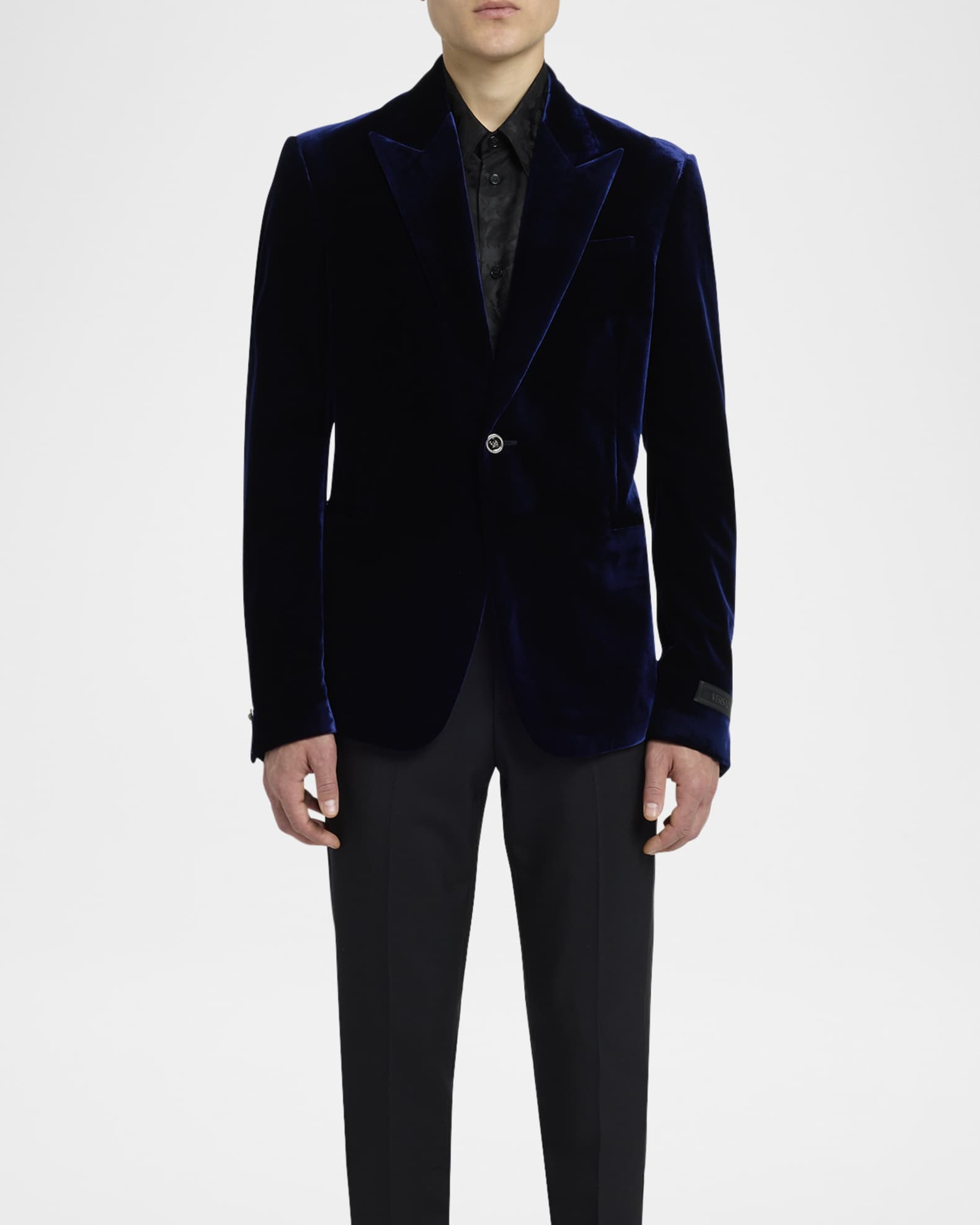 Versace Men's Liquid Velvet Dinner Jacket | Neiman Marcus