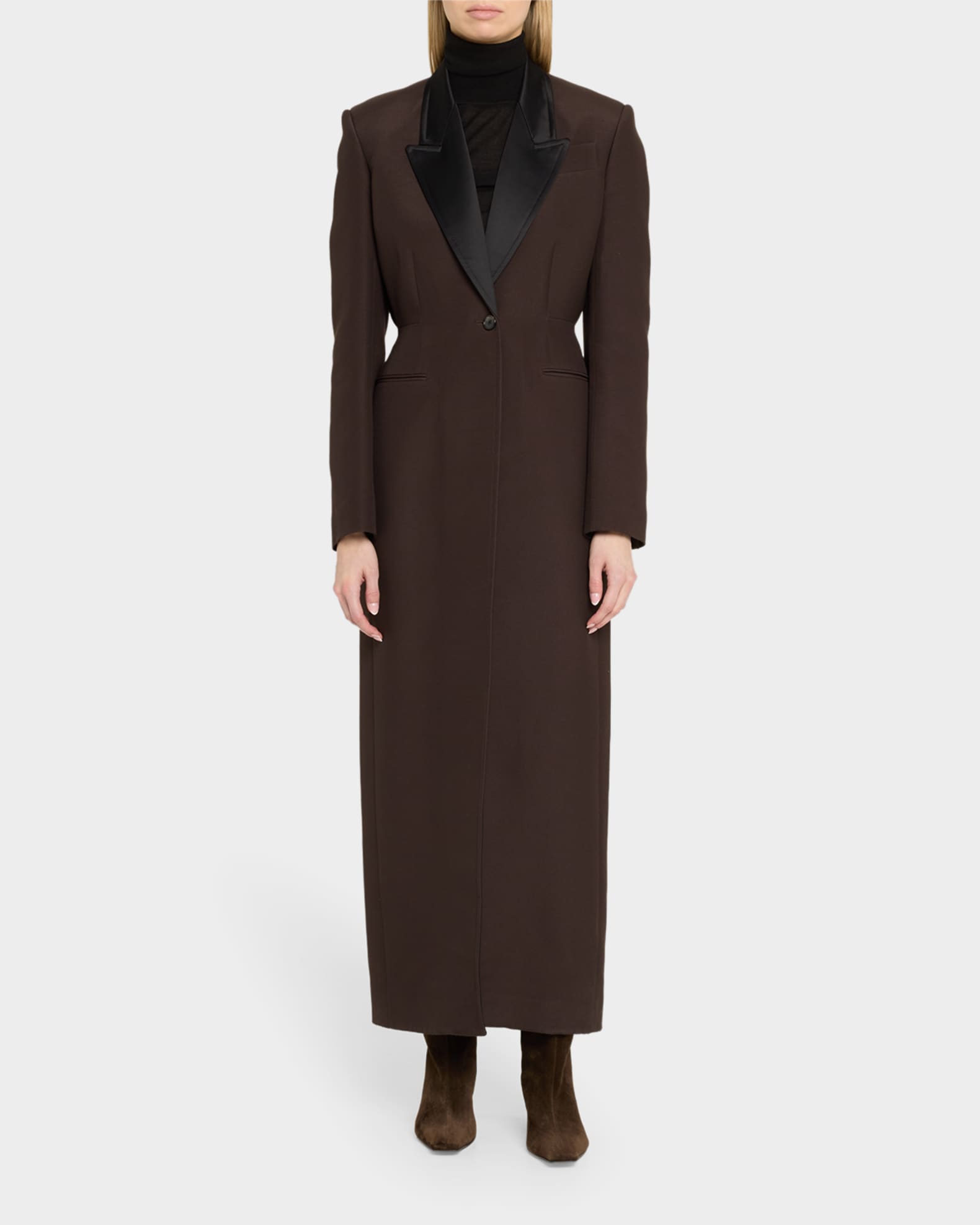 Khaite Ona Suede Stiletto Knee Boots | Neiman Marcus
