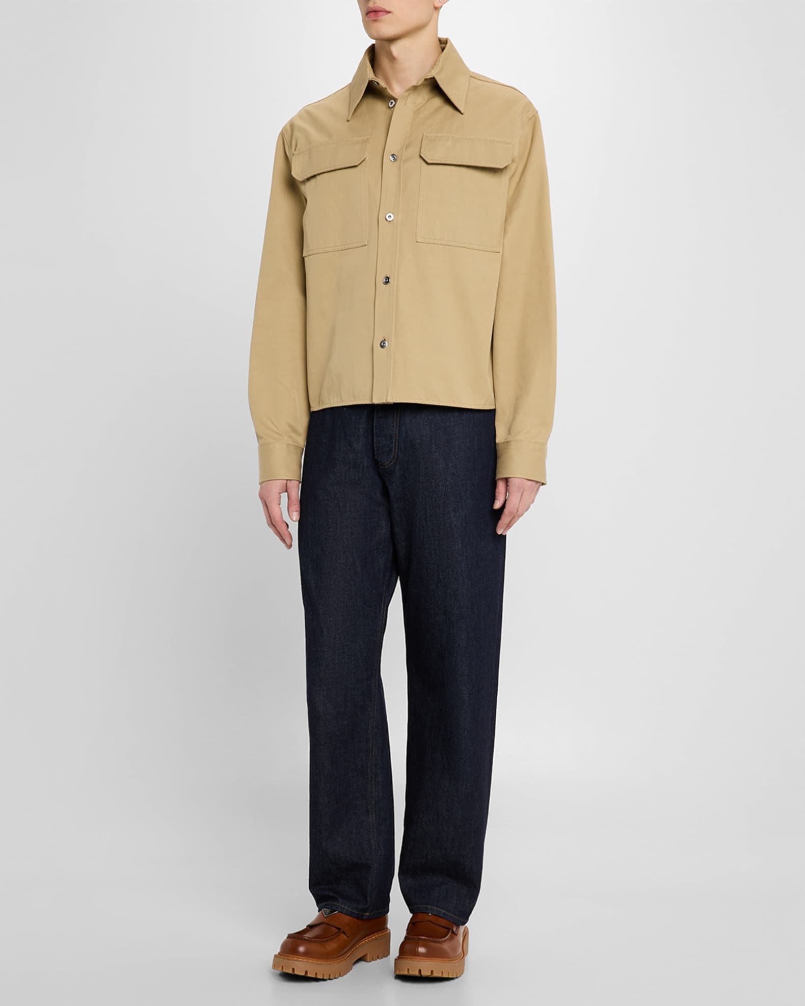 Prada Men's St Moritz Leather Penny Loafers | Neiman Marcus