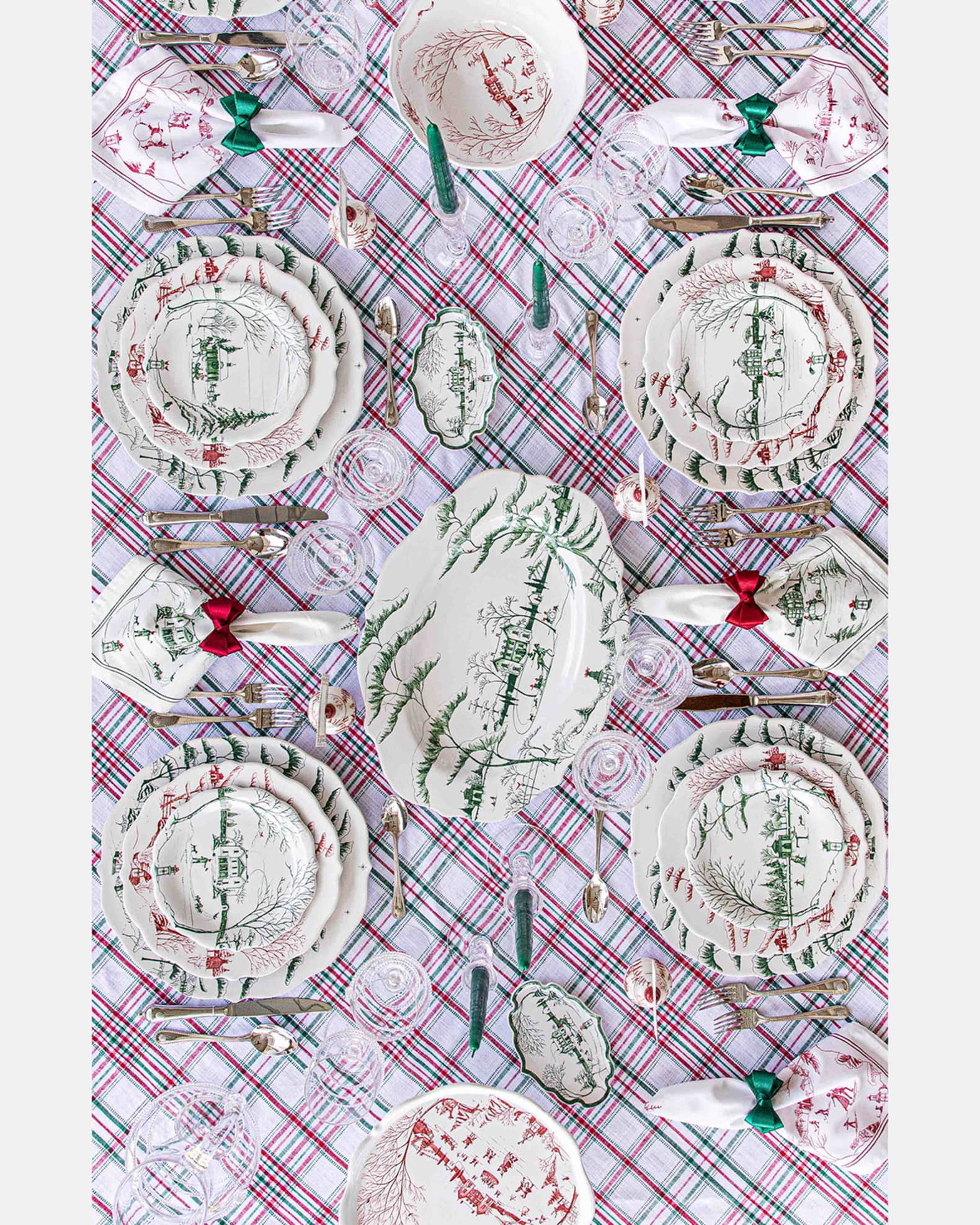 Country Estate Winter Frolic Green Dinnerware Collection | Neiman Marcus