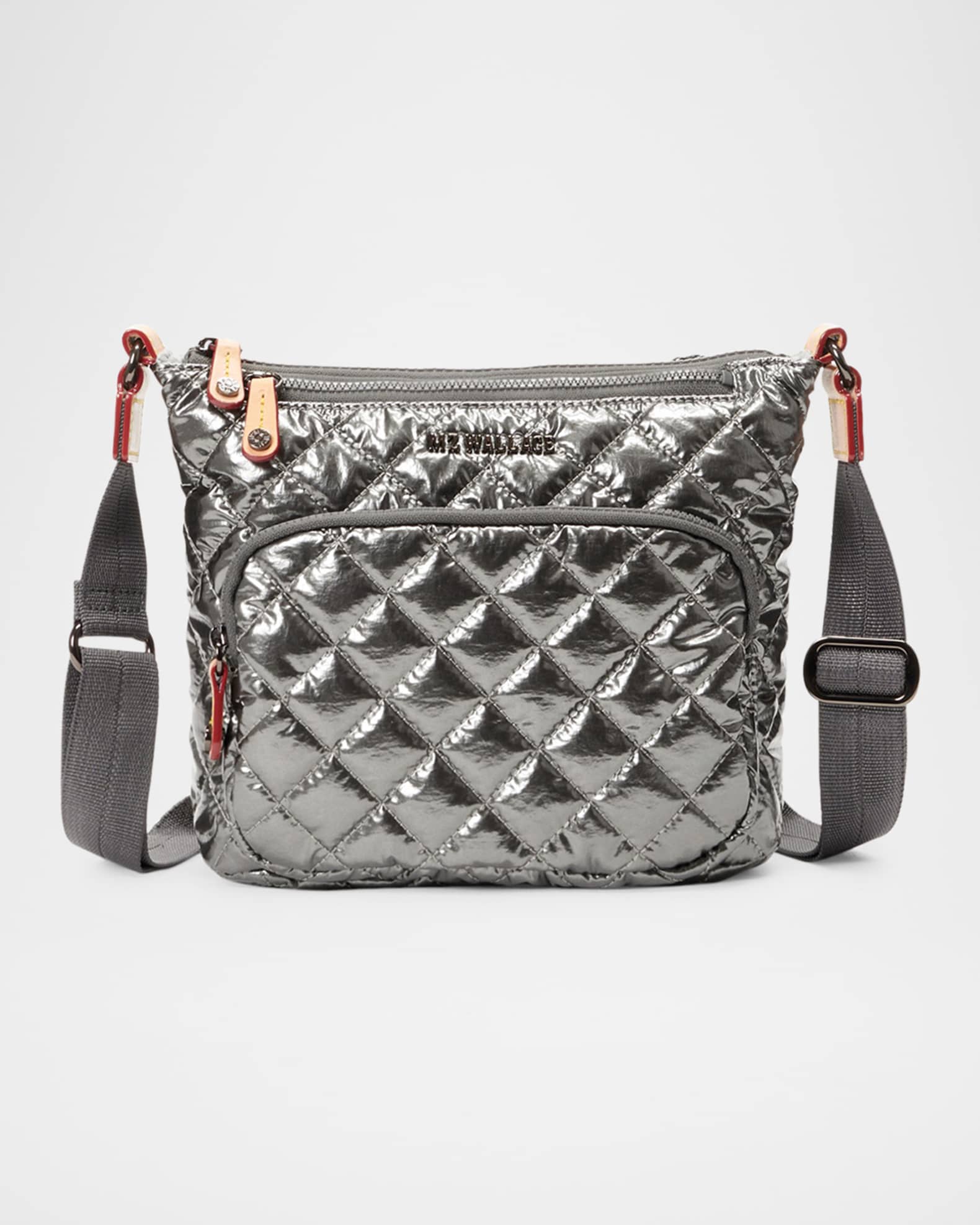 MZ WALLACE Metro Scout Deluxe Metallic Crossbody Bag | Neiman Marcus
