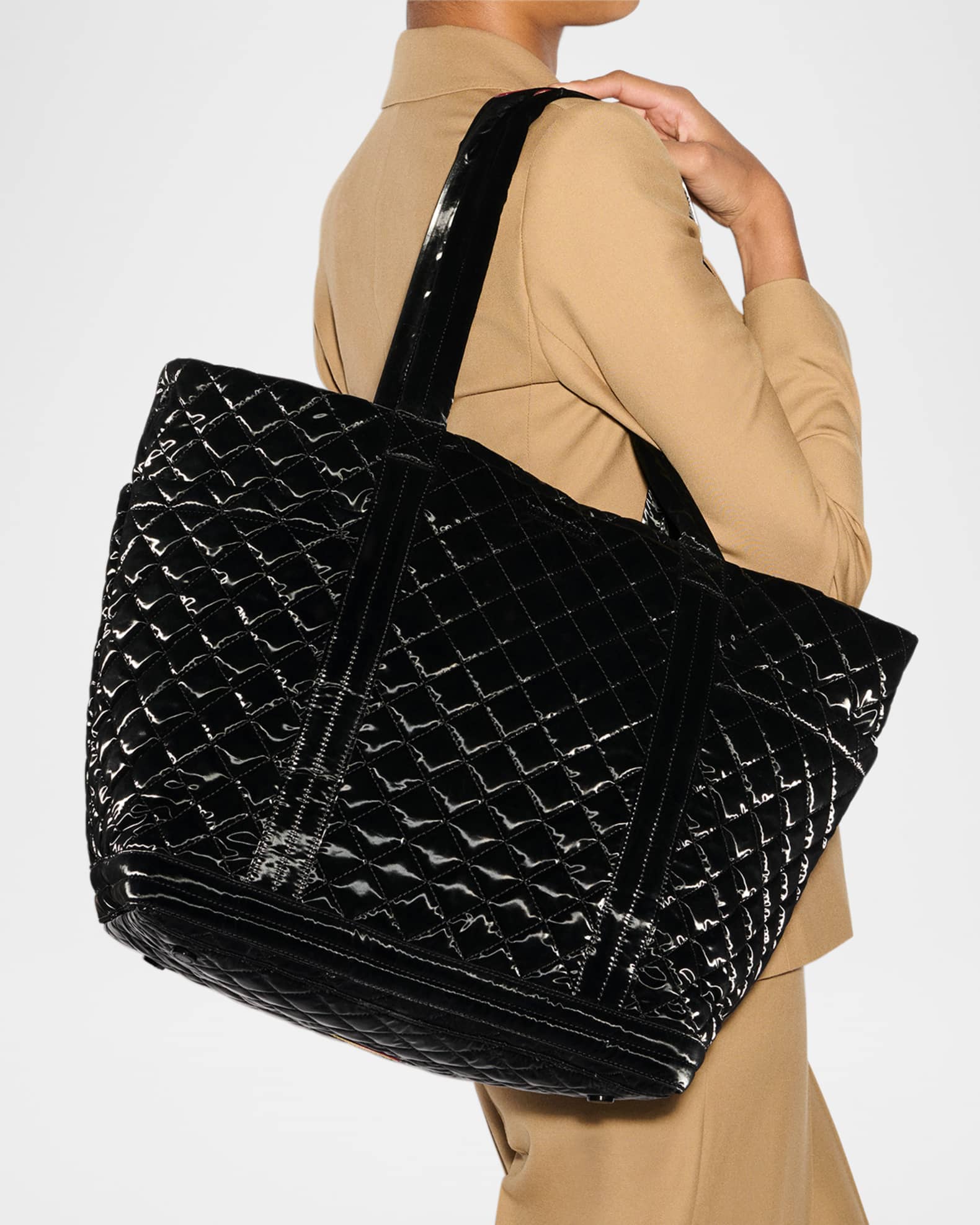 MZ WALLACE Empire Deluxe Large Quilted Tote Bag | Neiman Marcus