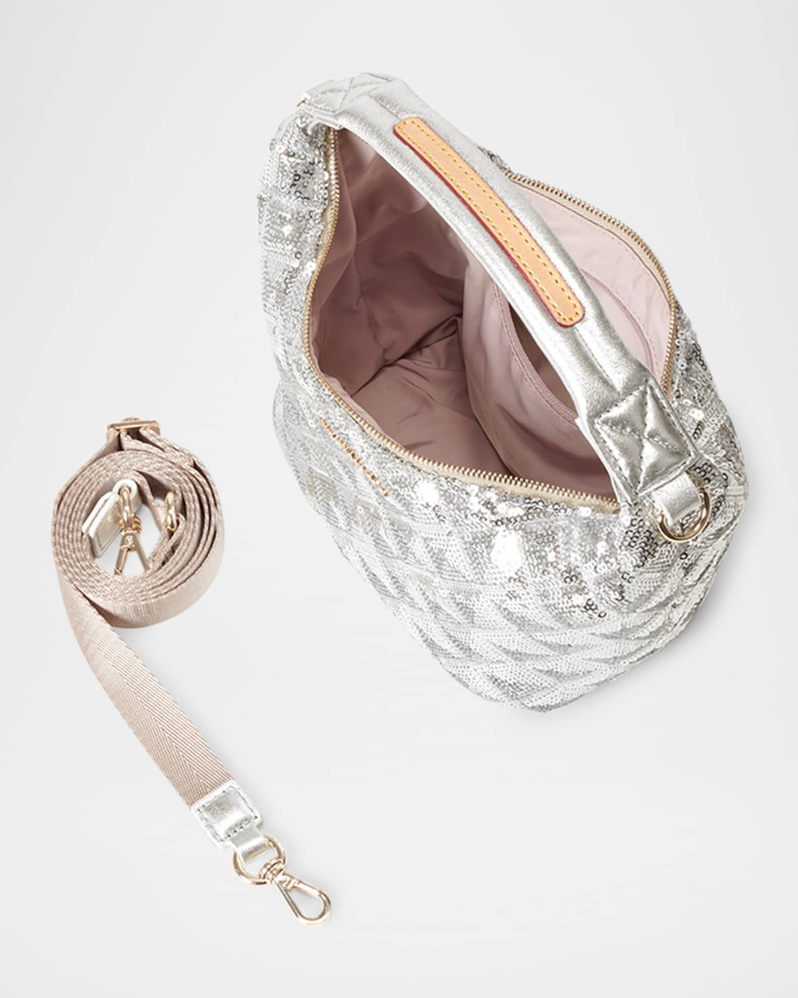 MZ WALLACE Mini Sequined Top-Handle Bag | Neiman Marcus