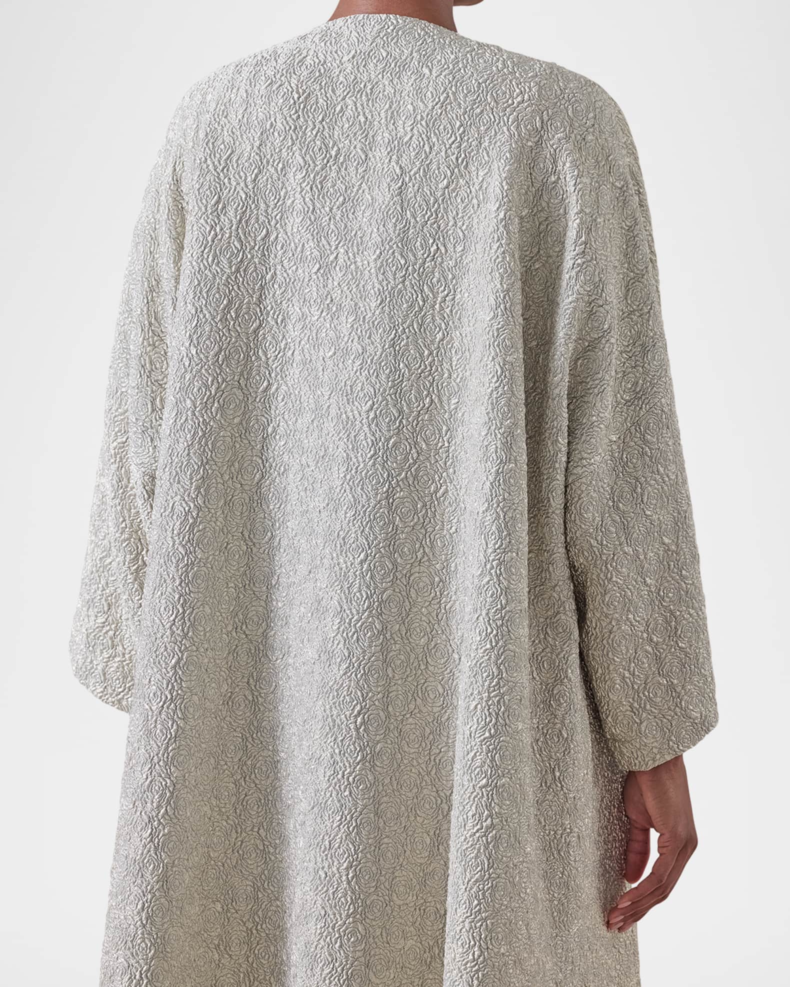 Eskandar Round-Neck Chinese Jacket (Very Long Length) | Neiman Marcus