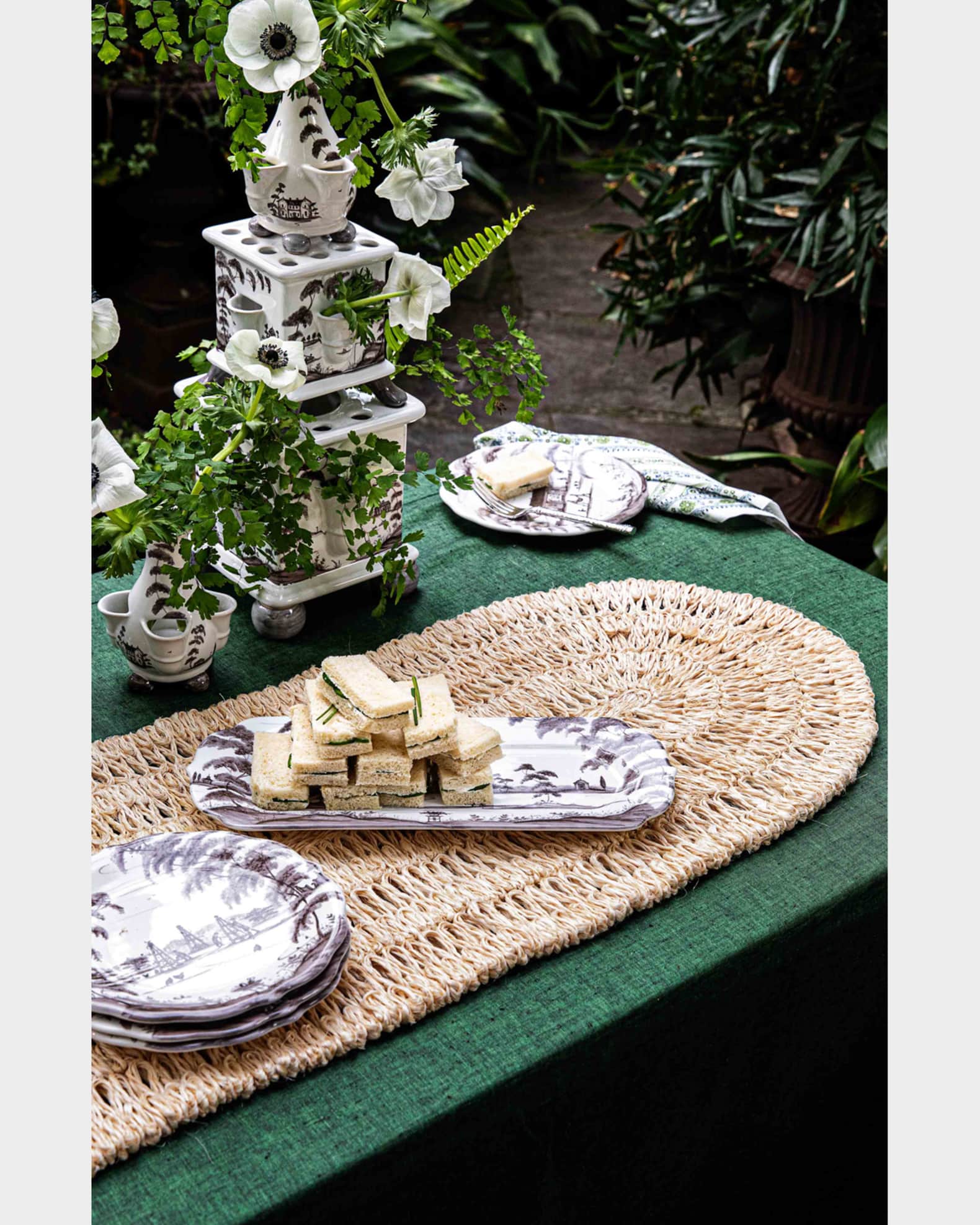 Juliska Straw Loop Table Runner, 16" x 60" | Neiman Marcus