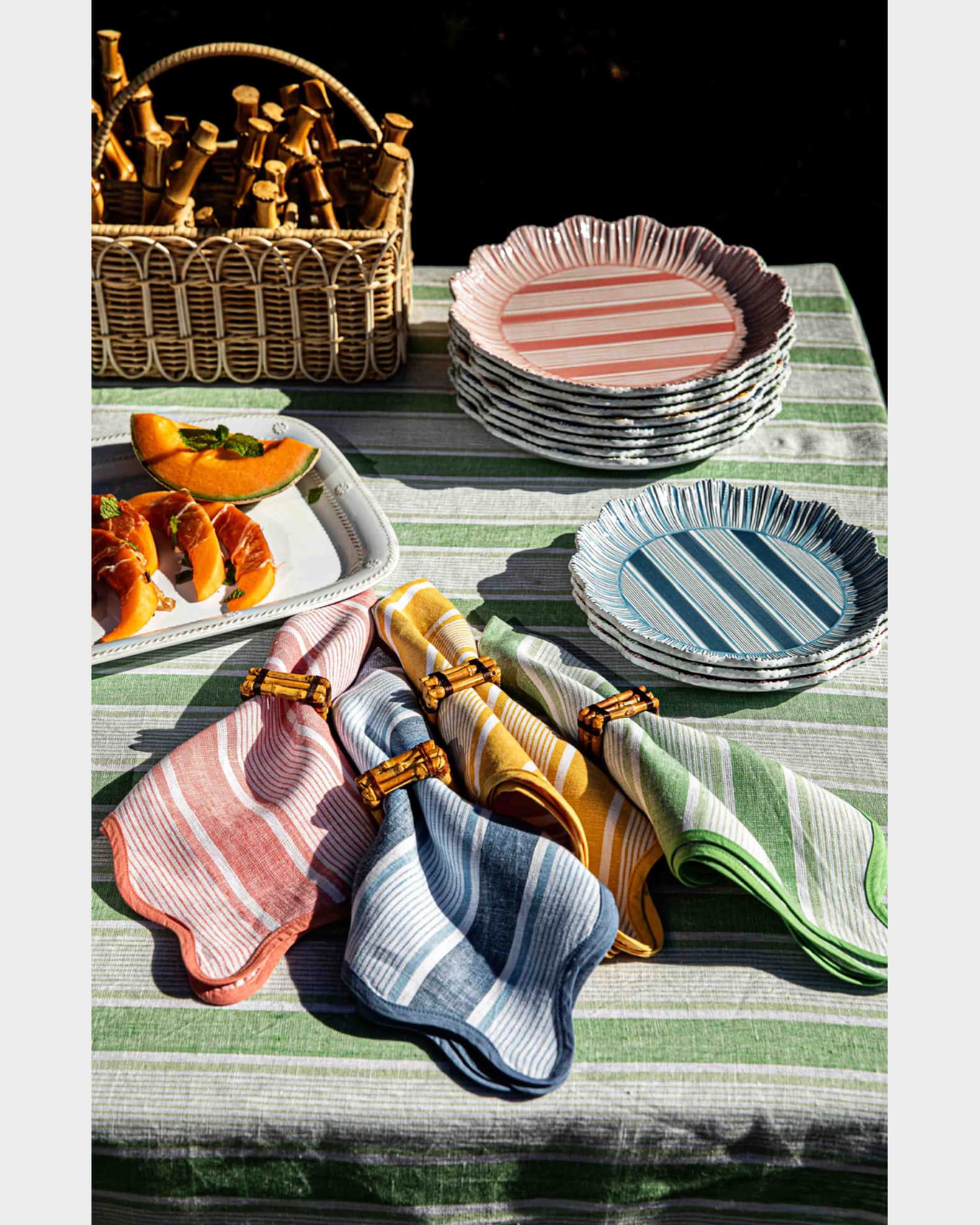 Juliska Cabana Stripe Napkins, Set of 4 | Neiman Marcus