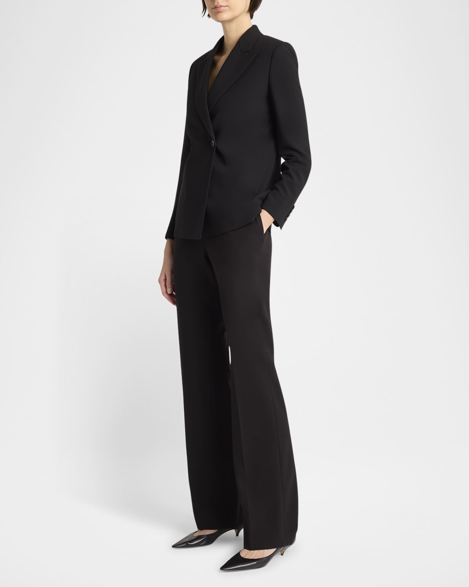 THE ROW Wallis Double-Breasted Blazer Jacket | Neiman Marcus