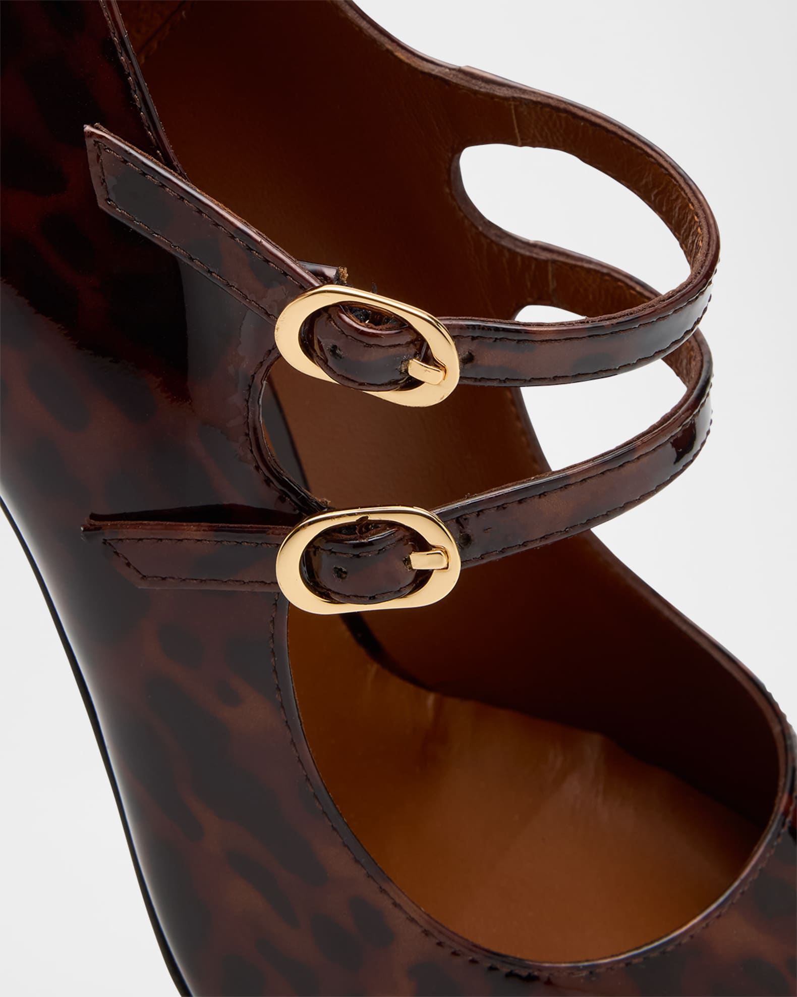 Stuart Weitzman Posh Patent Leather Mary Jane Ballerina Pumps | Neiman ...